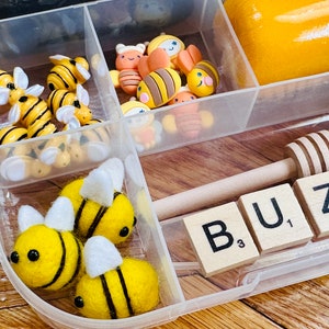 Bumblebee Sensory Kit: Playdough Activity Kit for Kids - Etsy