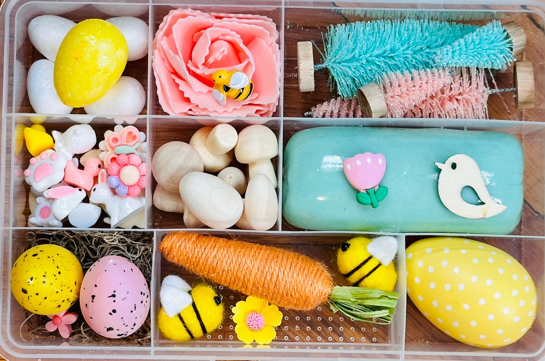 Easter Sensory Kit | Easter Playdough Kit, Kid's Busy Box, Easter ...
