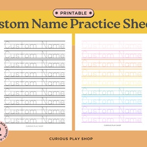 Printable Custom Name Practice Sheets | Letter Tracing Practice for ...