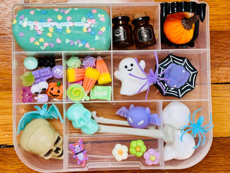 Halloween Playdough Sensory Kit Pastel Halloween Playdoh Kit, Sensory ...