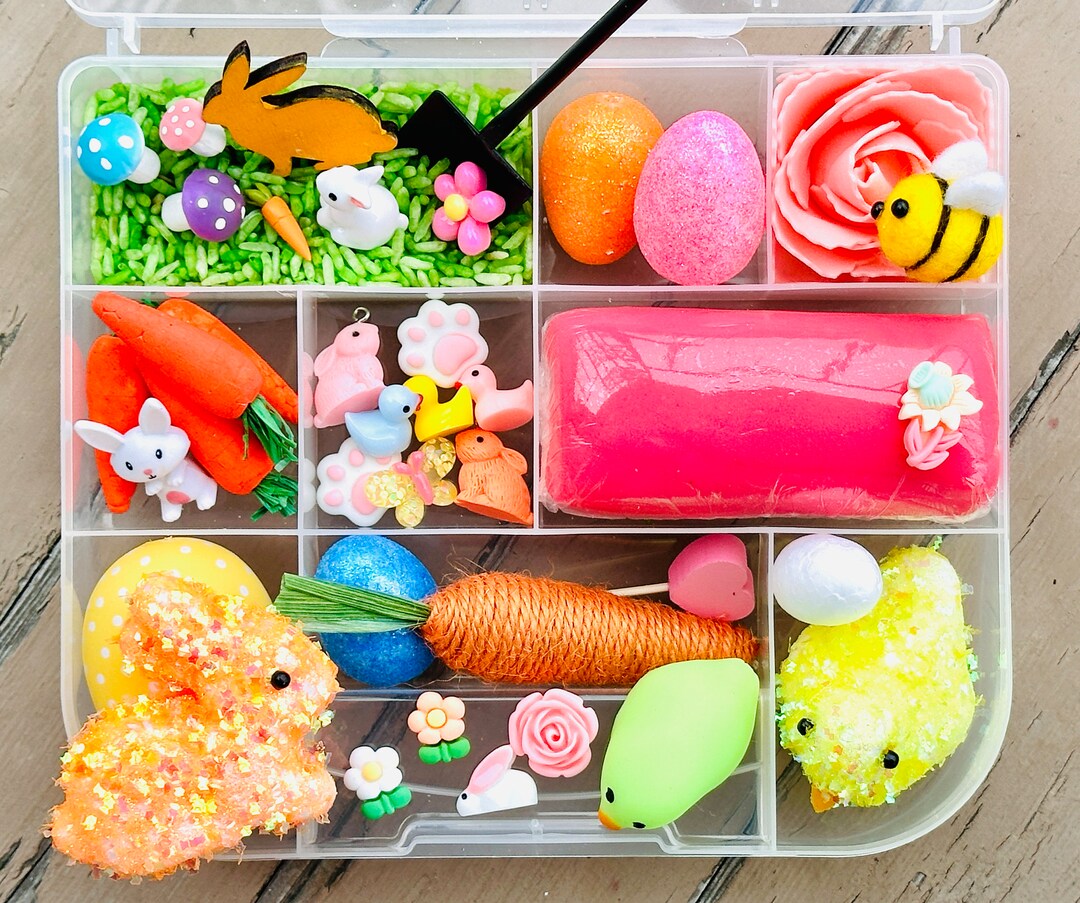 Easter Sensory Kit | Easter Playdoh Kit, Easter Basket Gift for Kids ...