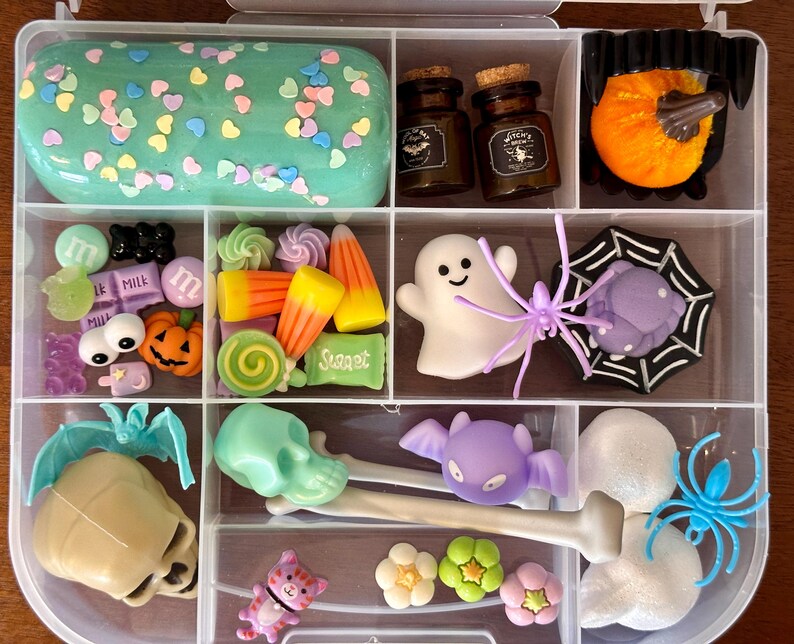 Halloween Playdough Sensory Kit Pastel Halloween Playdoh Kit, Sensory ...
