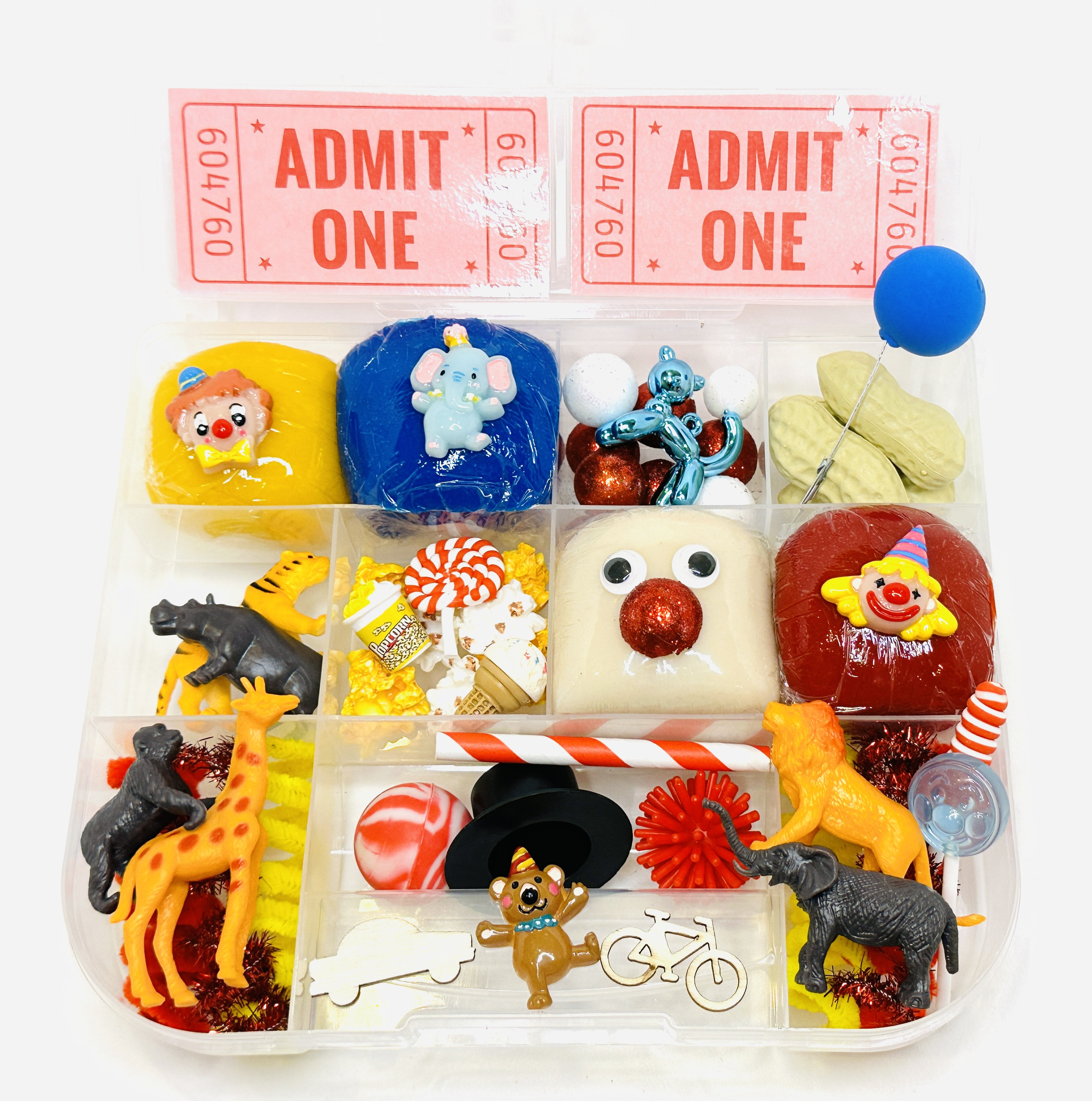 Circus Sensory Kit: Homemade Playdough Kit for Kids/toddlers - Etsy