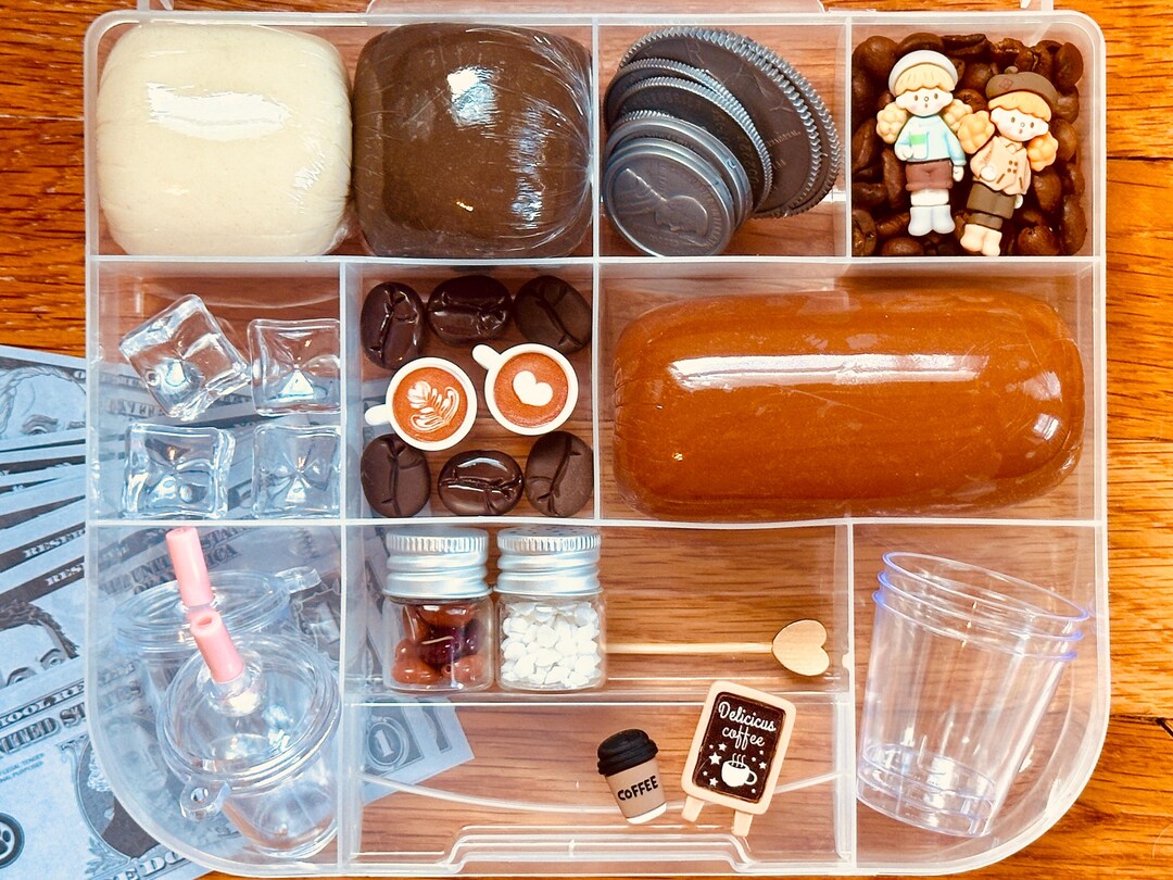 Coffee Shop Sensory Kit: Montessori Homemade Playdough Kit for Kids - Etsy