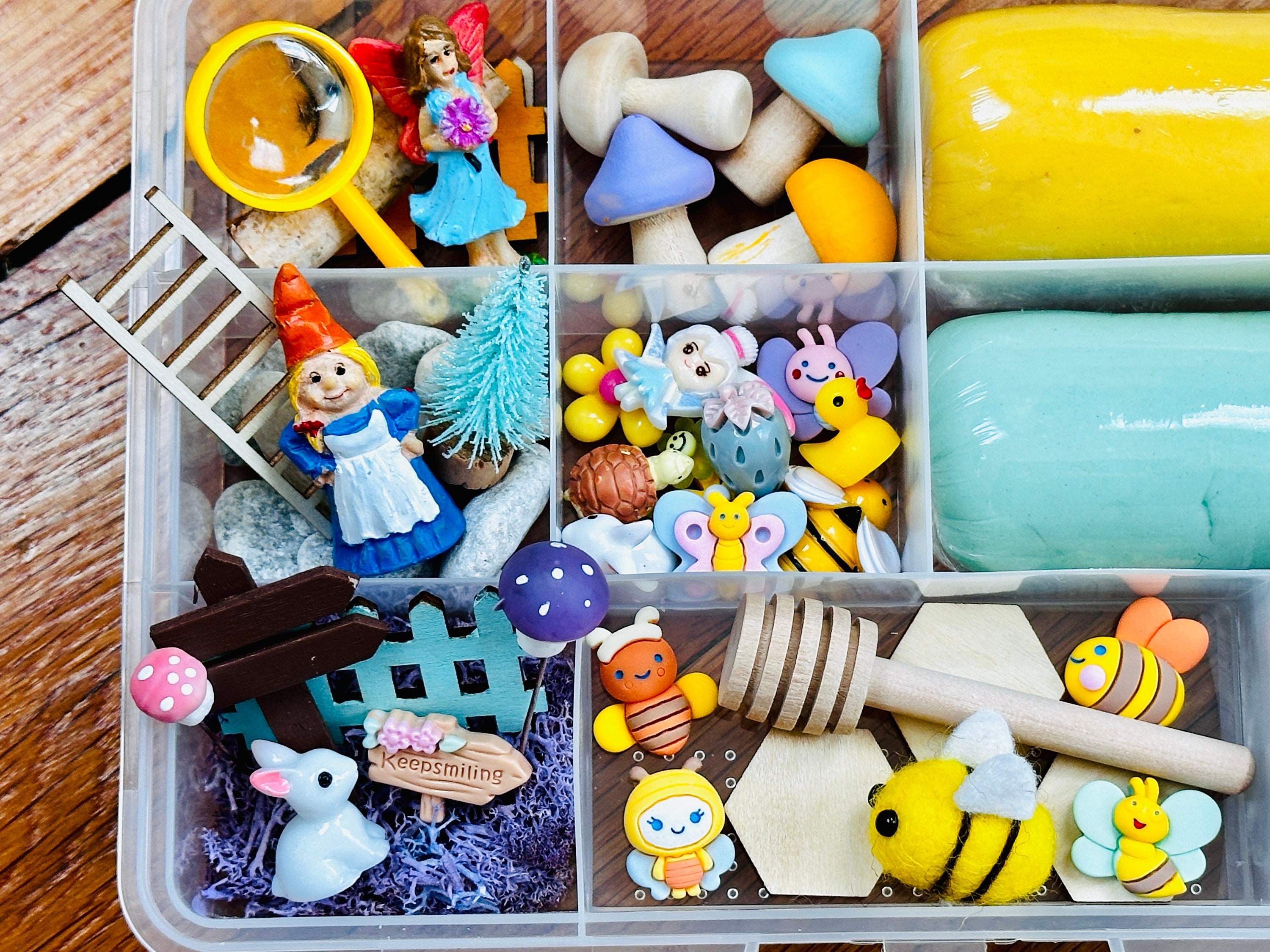 Fairy Garden Playdough Sensory Kit for Kids - Etsy