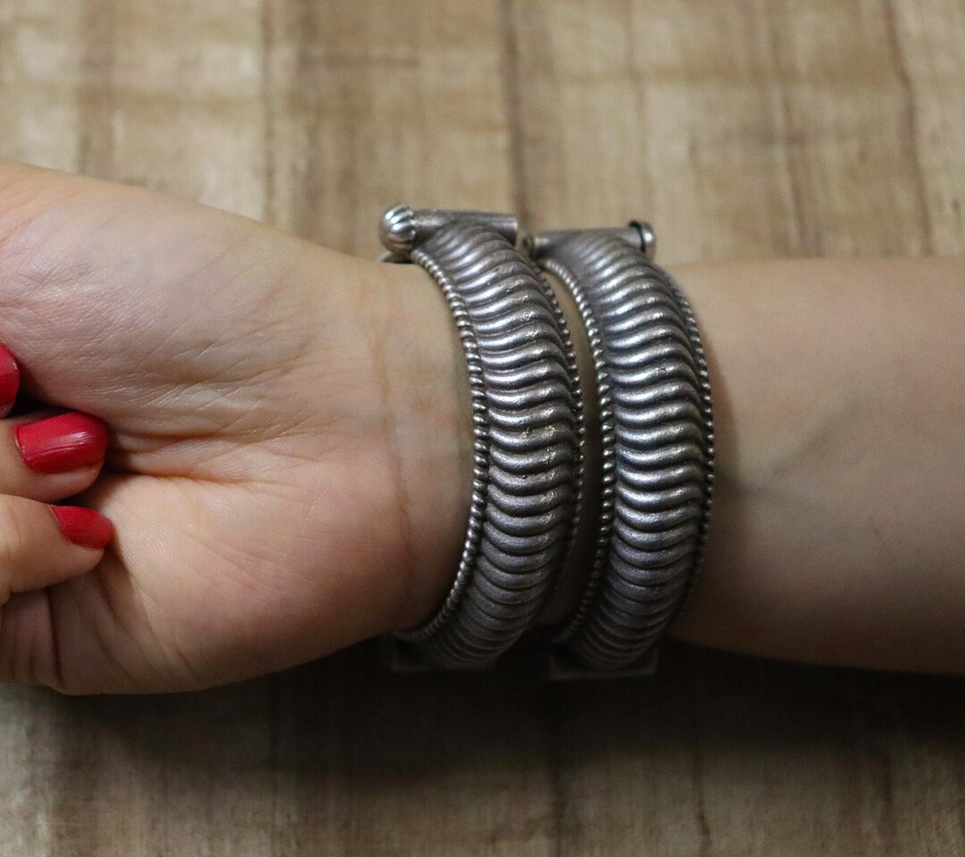 Silver Look Alike Bangles - Etsy