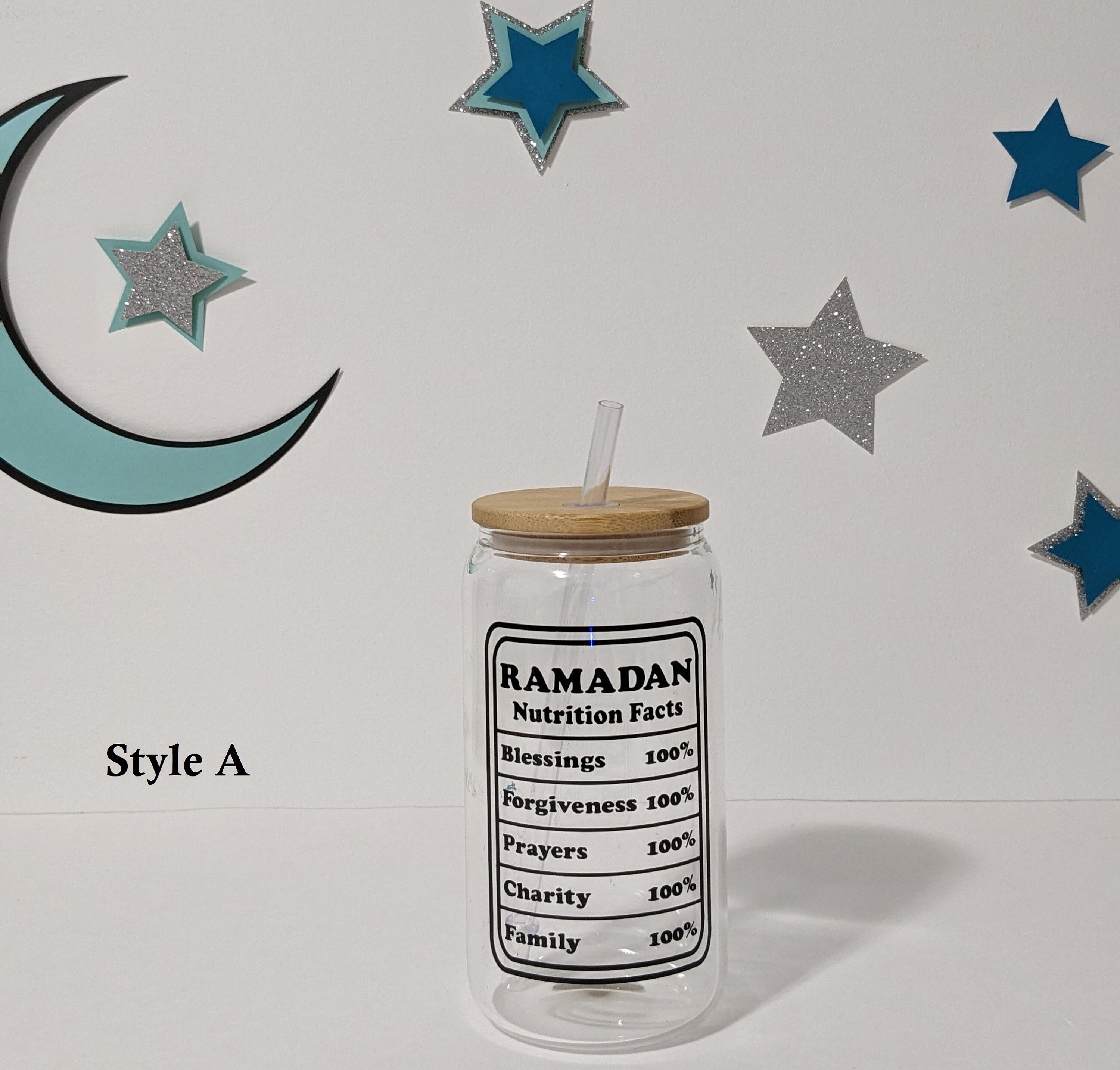 Customized Glass Tumblers Ramadan Glass Tumblers Ramadan Decor Eid ...