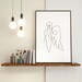 Angel Line Art, Angel Wings Wall Art, Angel Art Print, Angel Prints ...
