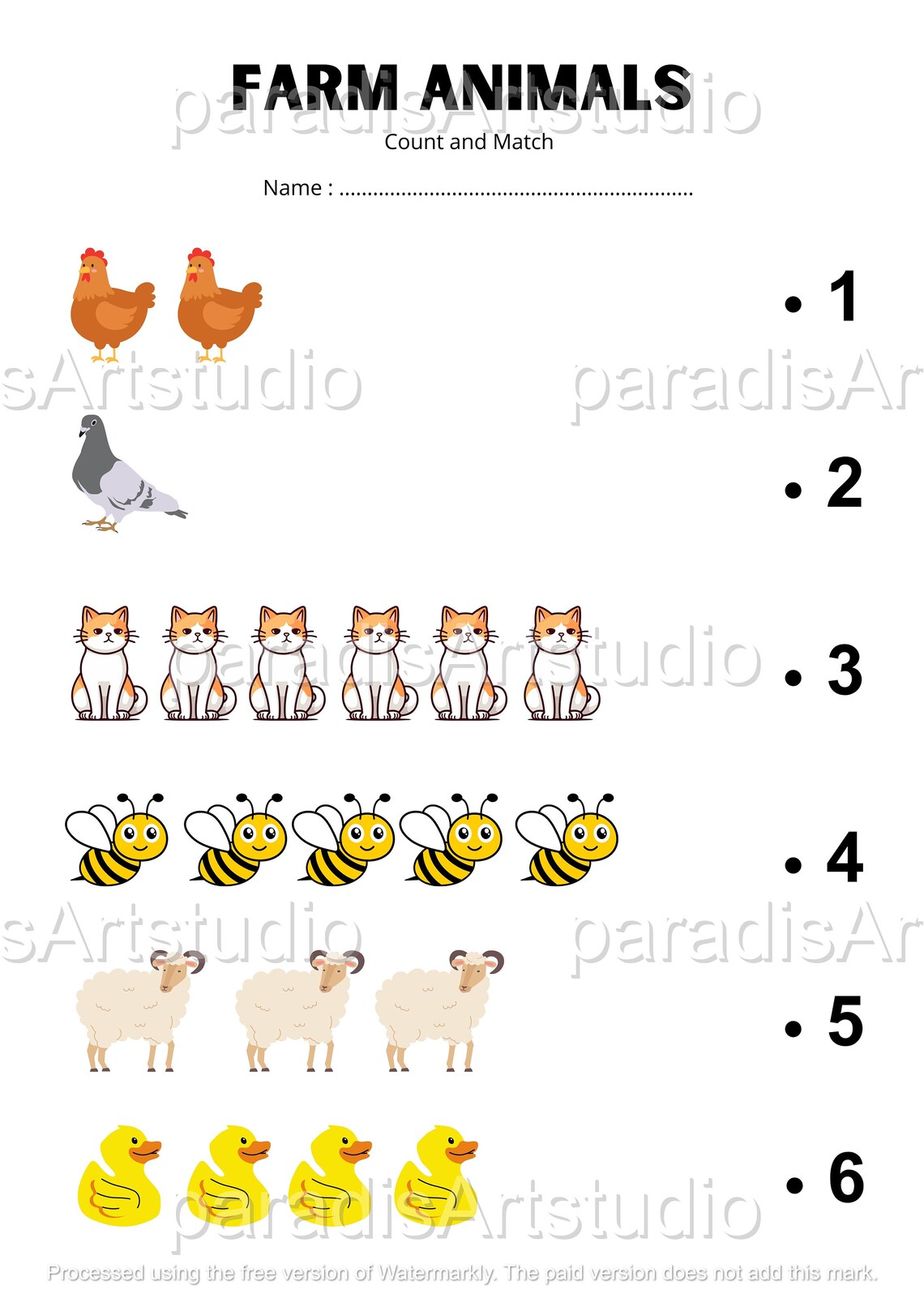 Farm Animals Worksheets, Worksheet for Kids, Preschool Worksheets, Kids ...