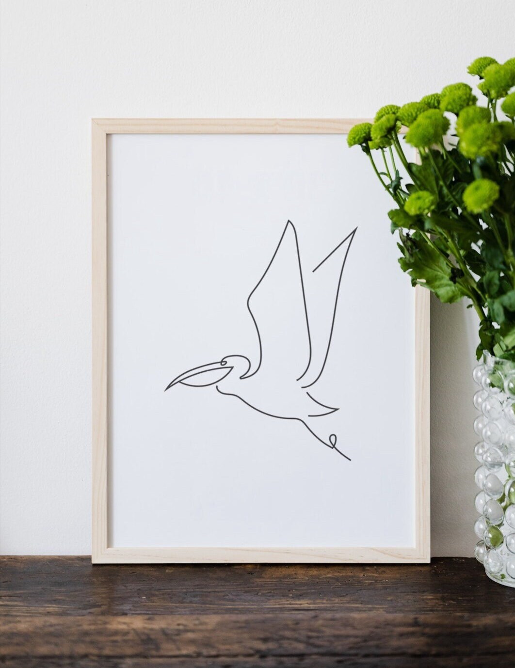 Pelican Line Art Drawing Digital, Pelican Line Drawing, Pelican ...