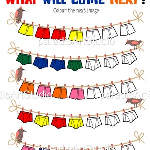 What Will Come Next, Colour Worksheet, Worksheets for Kids, Printable ...