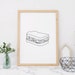 Toast Line Drawing, Toast Line Art, Food Line Art, Food Line Drawing ...