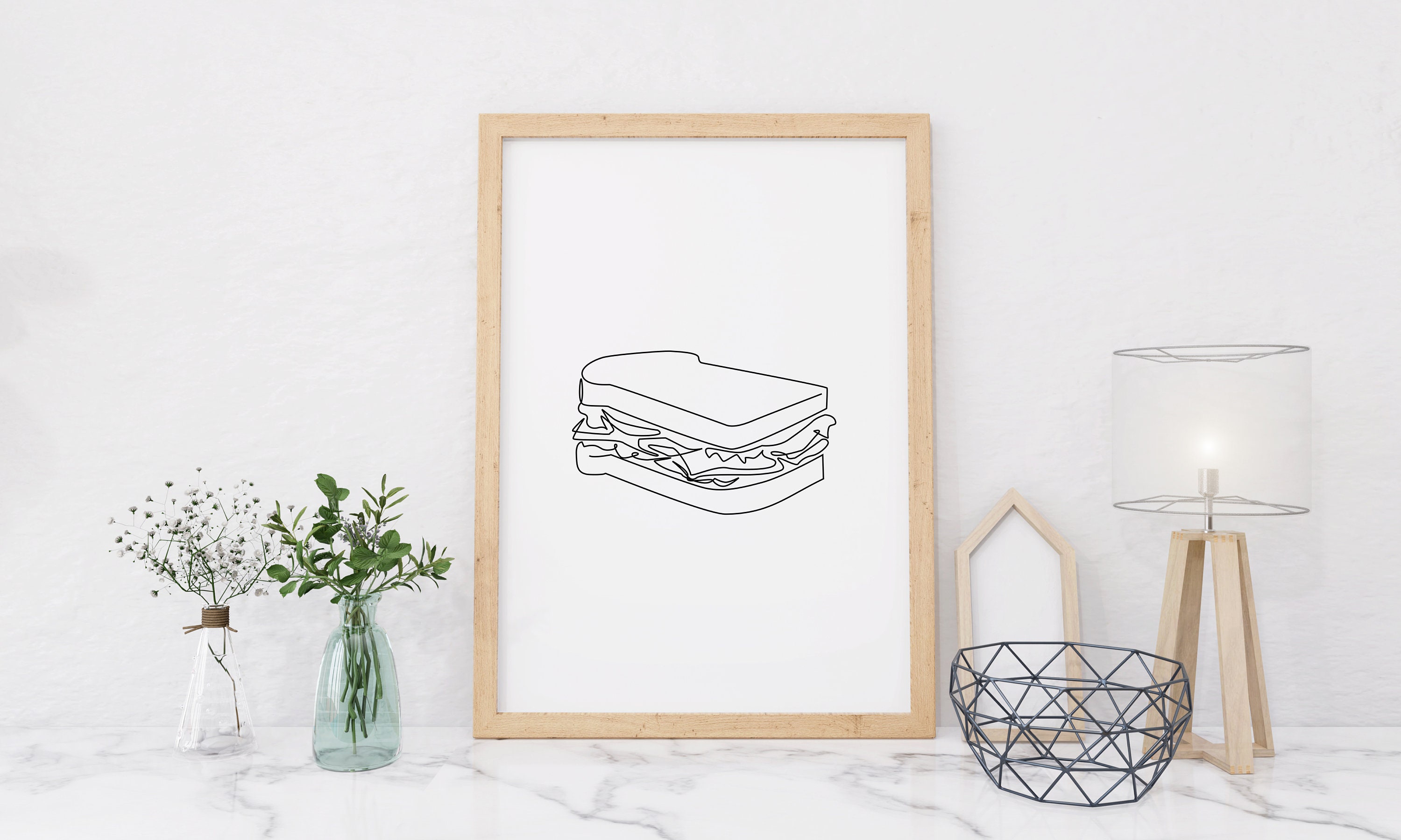 Toast Line Drawing Toast Line Art Food Line Art Food Line - Etsy