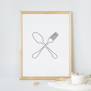Kitchen Line Drawing, Kitchen Line Art, Food Line Art, Food Line ...
