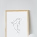 Dolphin Line Art Drawing, Dolphin Art, Sea Dolphin Art, Sea Animal ...