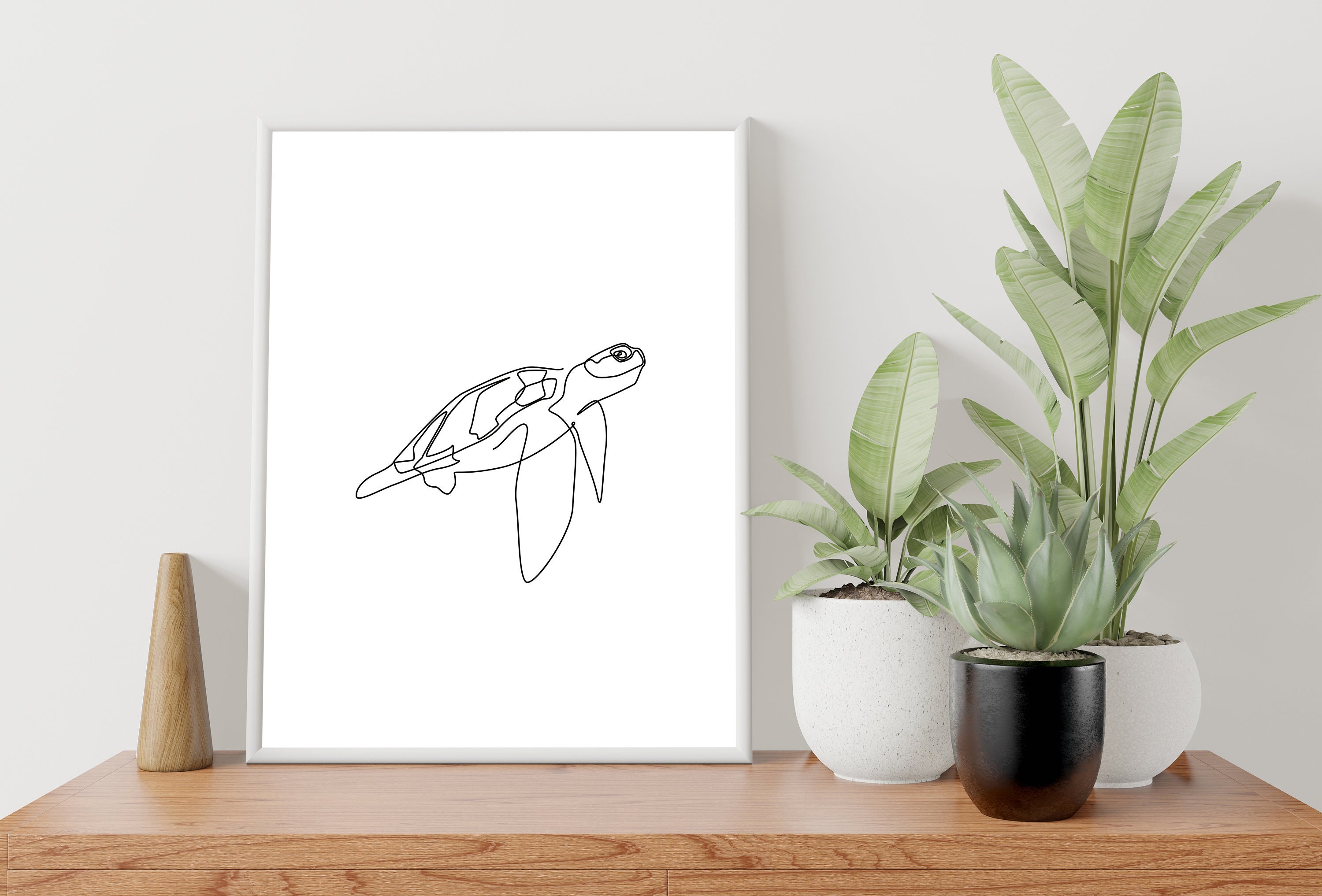 Turtle Line Art Turtle Art Sea Turtle Art Turtle Print - Etsy