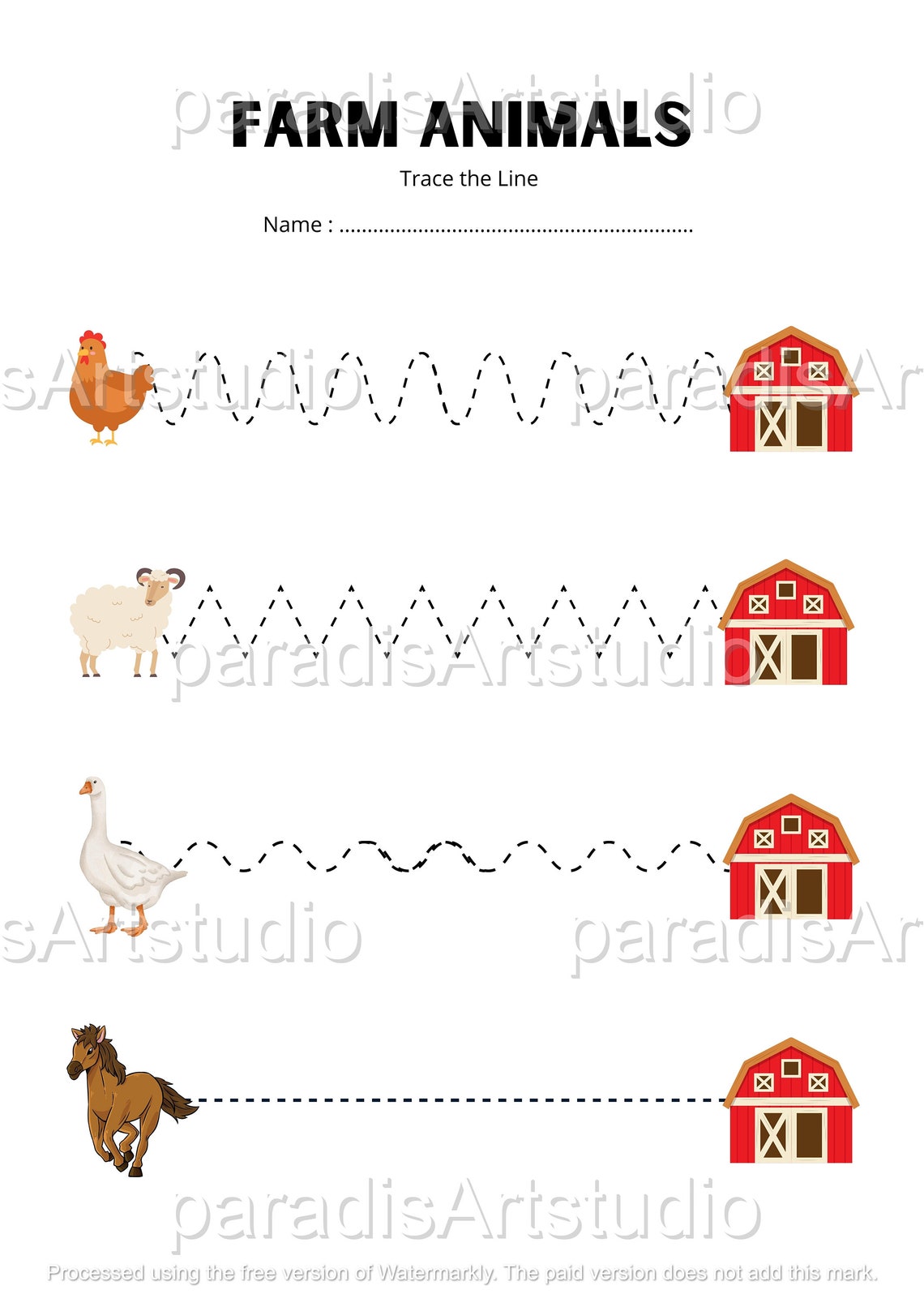 Farm Animals Worksheets, Worksheet for Kids, Preschool Worksheets, Kids ...
