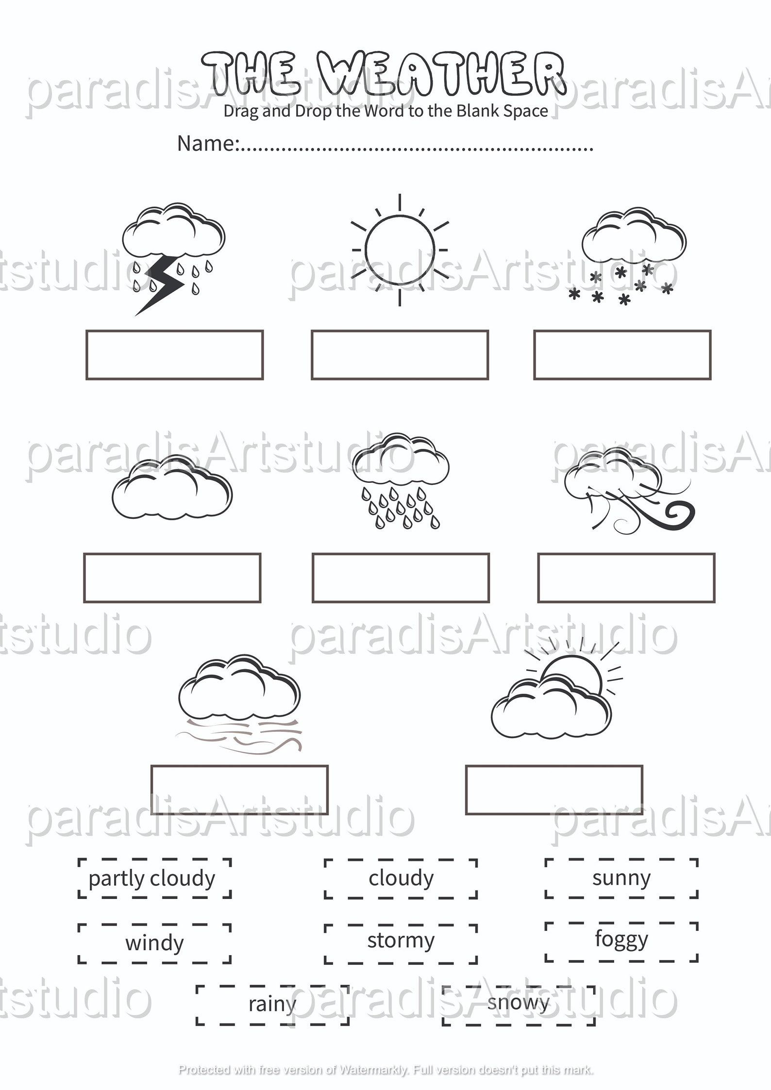 Weather Worksheets for Kids, Worksheet for Kids, Preschool Worksheets ...