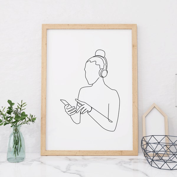 Line Art Music - Etsy