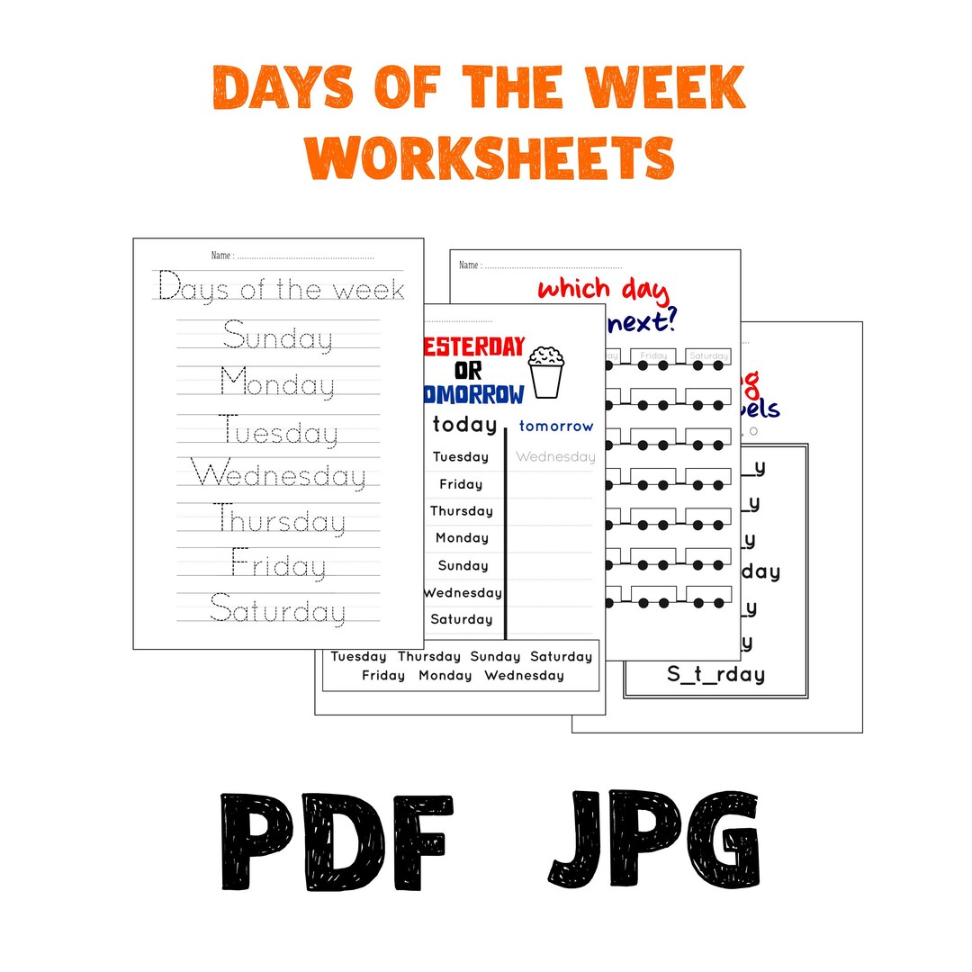 Days of the Week Worksheets, Days Worksheet, Printable Worksheet ...