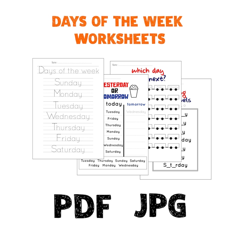 Days of the Week Worksheets, Days Worksheet, Printable Worksheet ...