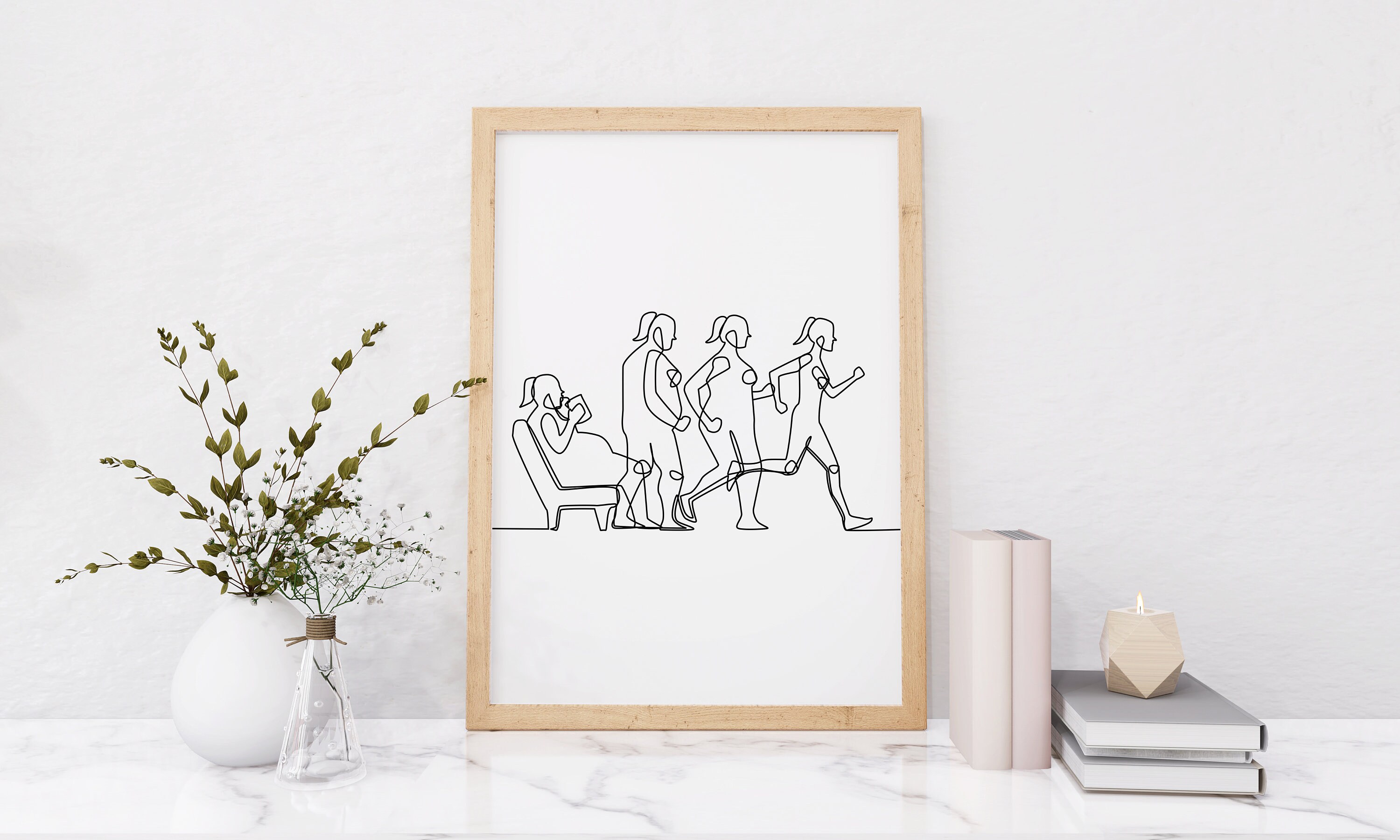 Workout Line Art Gym Poster Gym Wall Art Workout Posters - Etsy