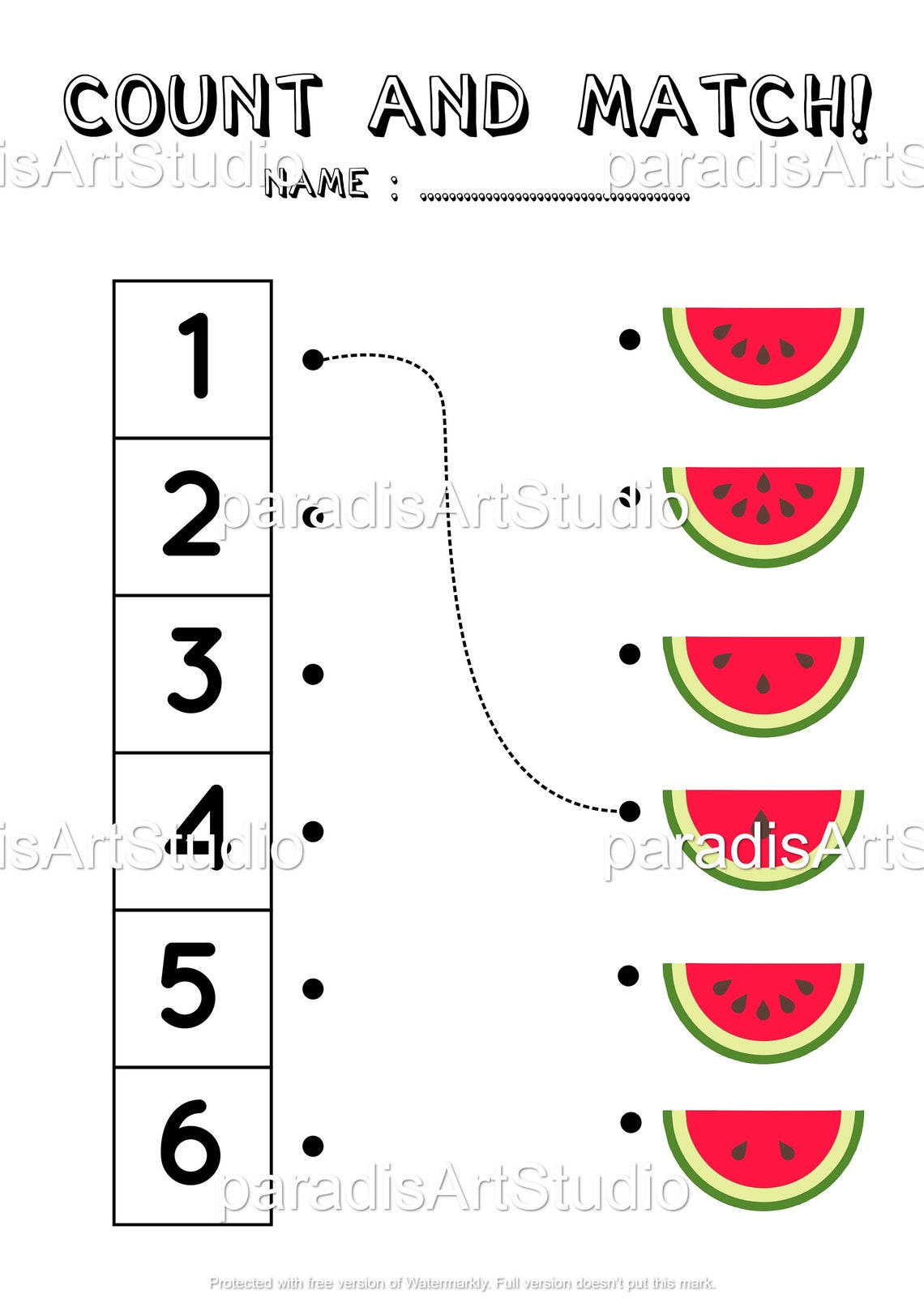 Count and Match Worksheets, Count Worksheet, Worksheets for Kids ...