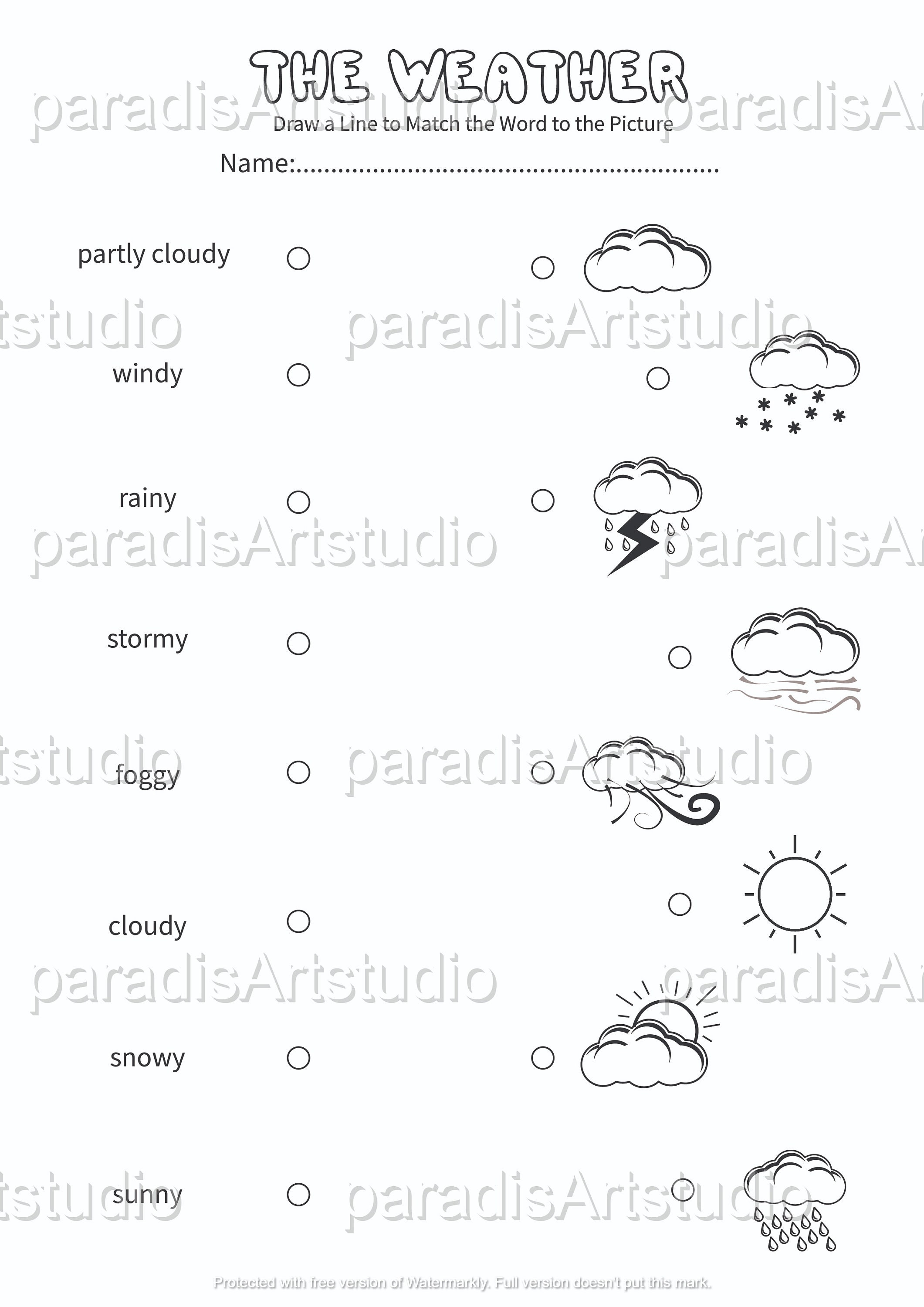 Weather Worksheets for Kids, Worksheet for Kids, Preschool Worksheets ...