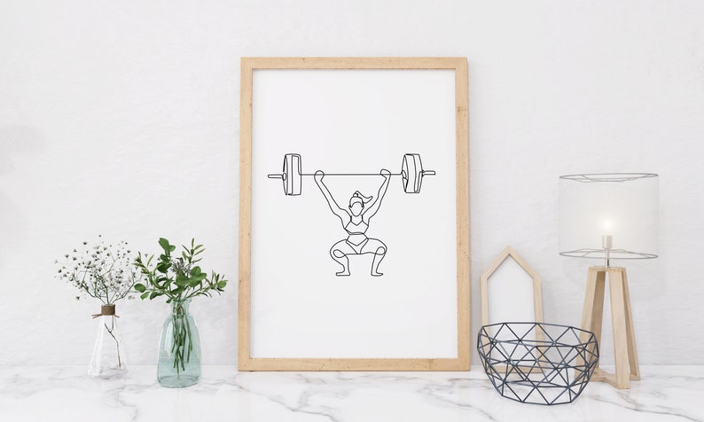 Weight Lifting Poster Gym Poster Gym Wall Art Gym Decor - Etsy