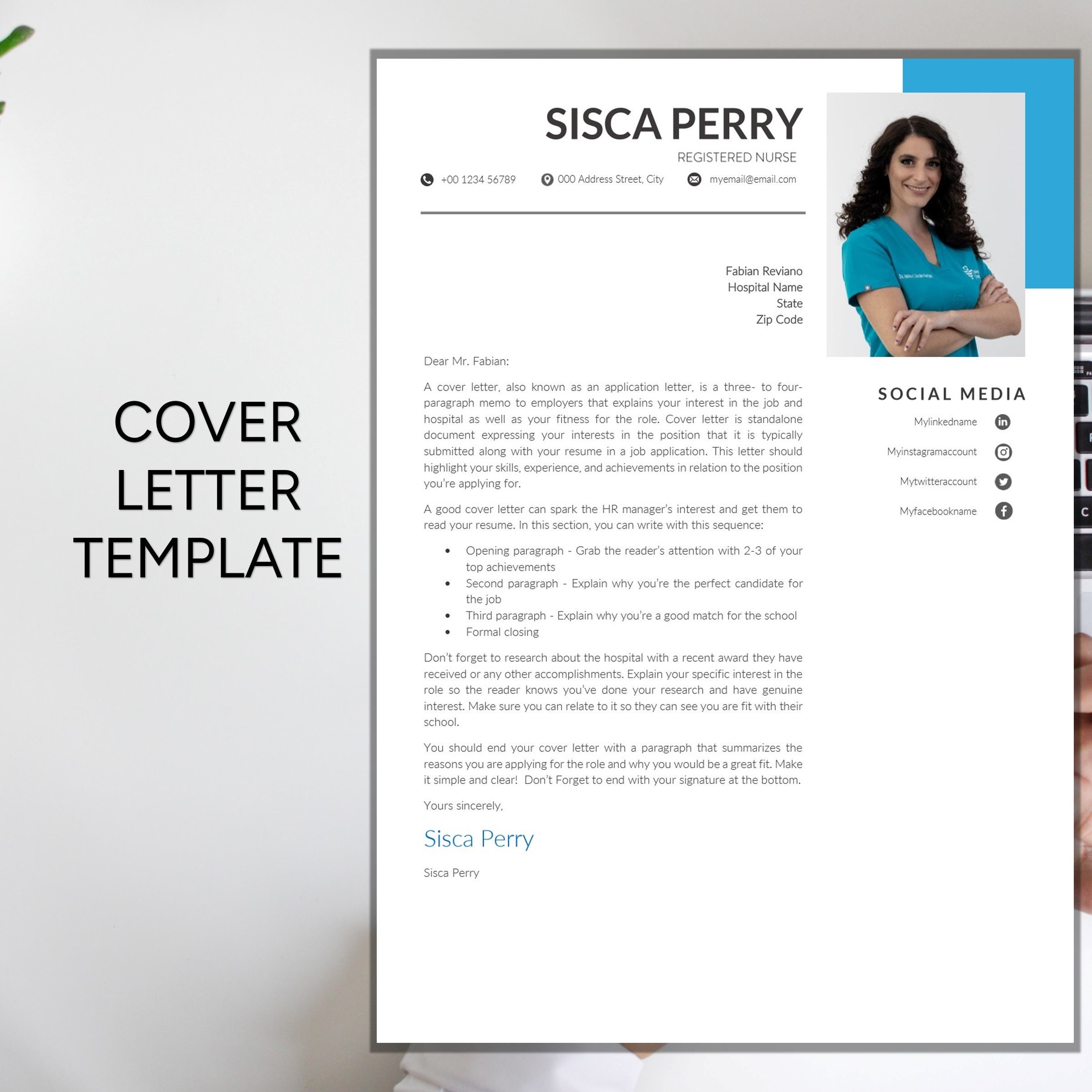 Medical Resume Template, Nurse Resume, Template Word, Doctor Resume ...