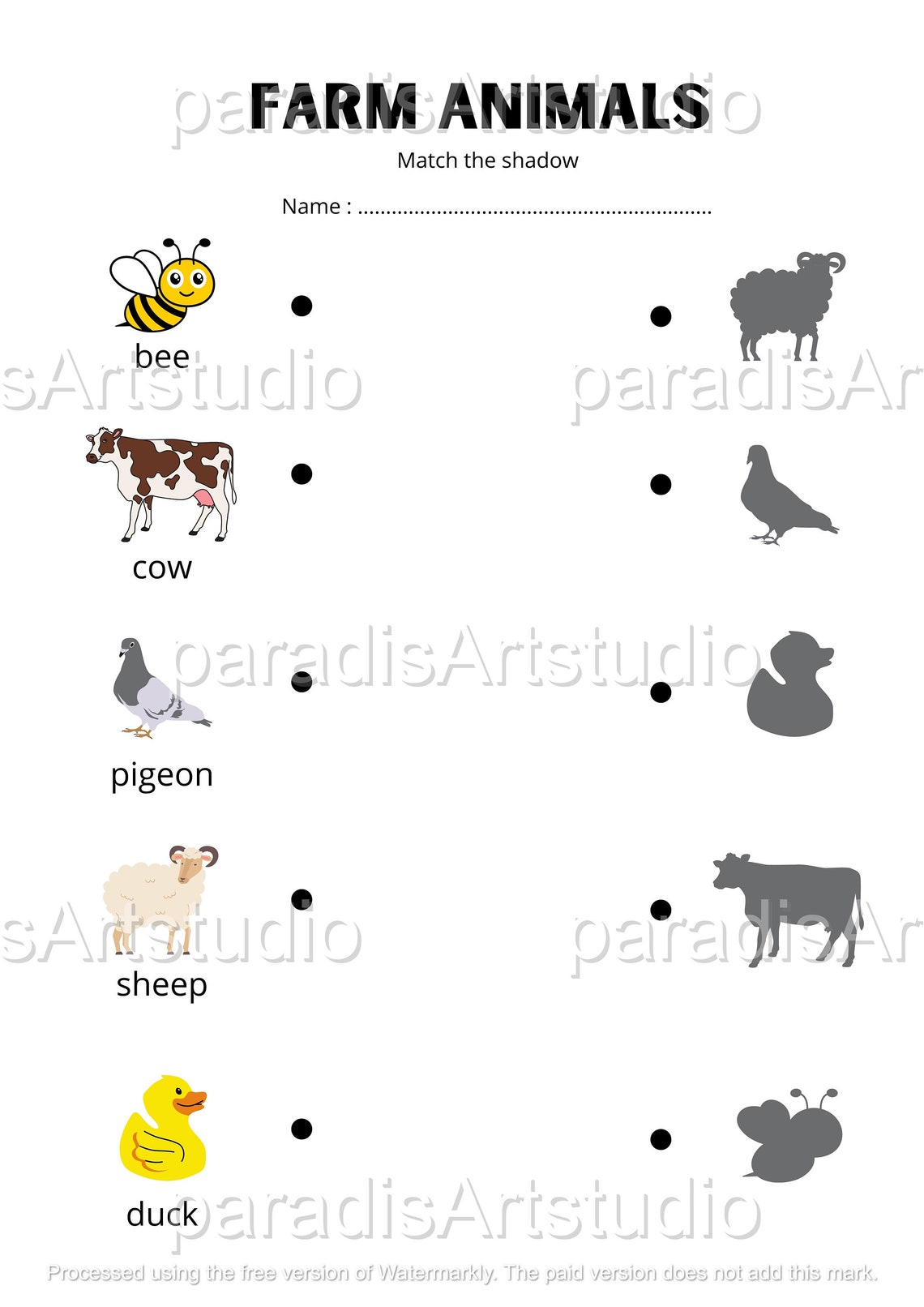 Farm Animals Worksheets, Worksheet for Kids, Preschool Worksheets, Kids ...