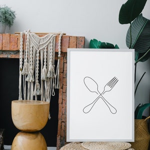 Kitchen Line Drawing, Kitchen Line Art, Food Line Art, Food Line ...