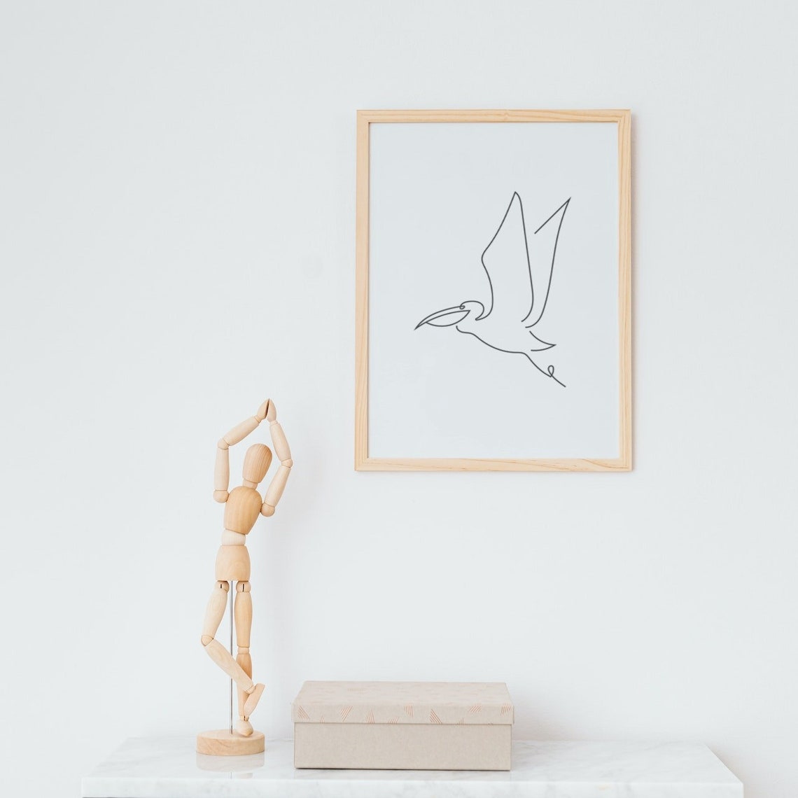 Pelican Line Art Drawing Digital, Pelican Line Drawing, Pelican ...