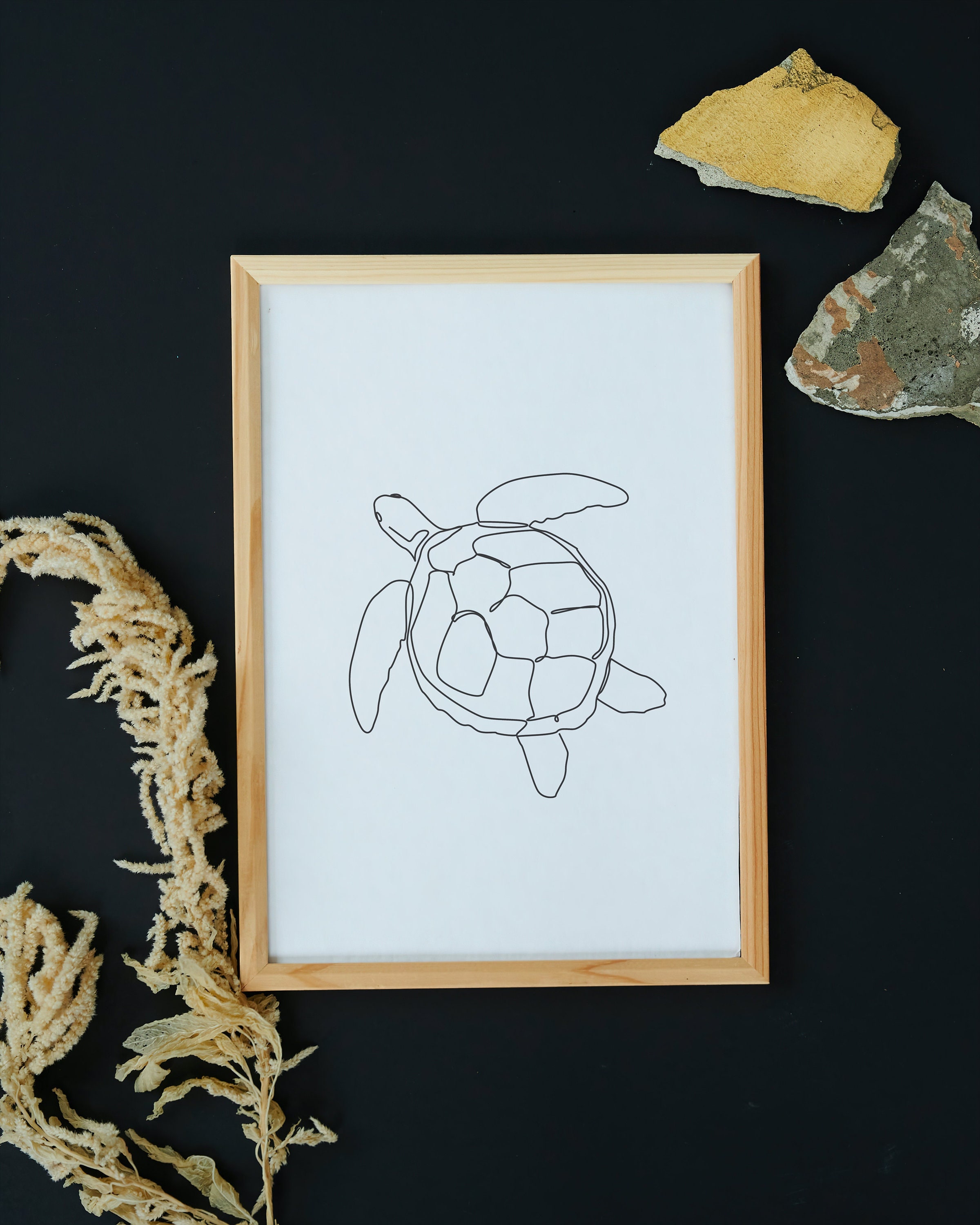 Turtle Line Art Drawing, Turtle Art, Sea Turtle Art, Turtle Print ...