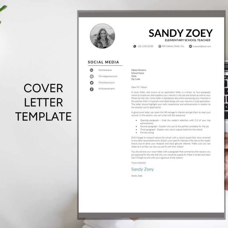 Teacher Resume Word, Cv Template, Teaching Resume, Teacher Cv Template ...