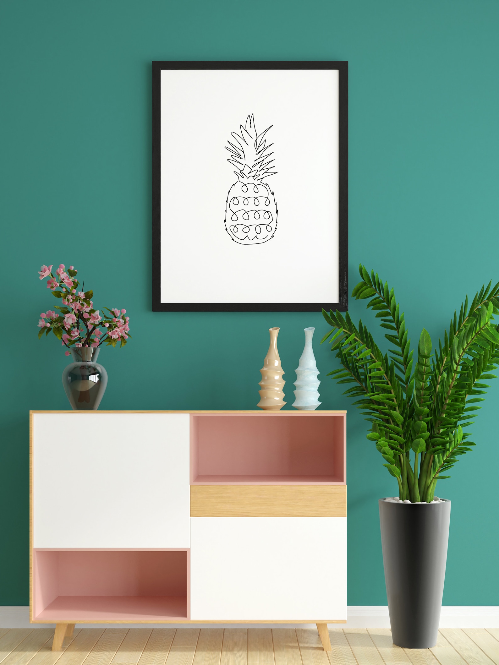 Pineapple Line Drawing Pineapple Print Food Line Art Food - Etsy