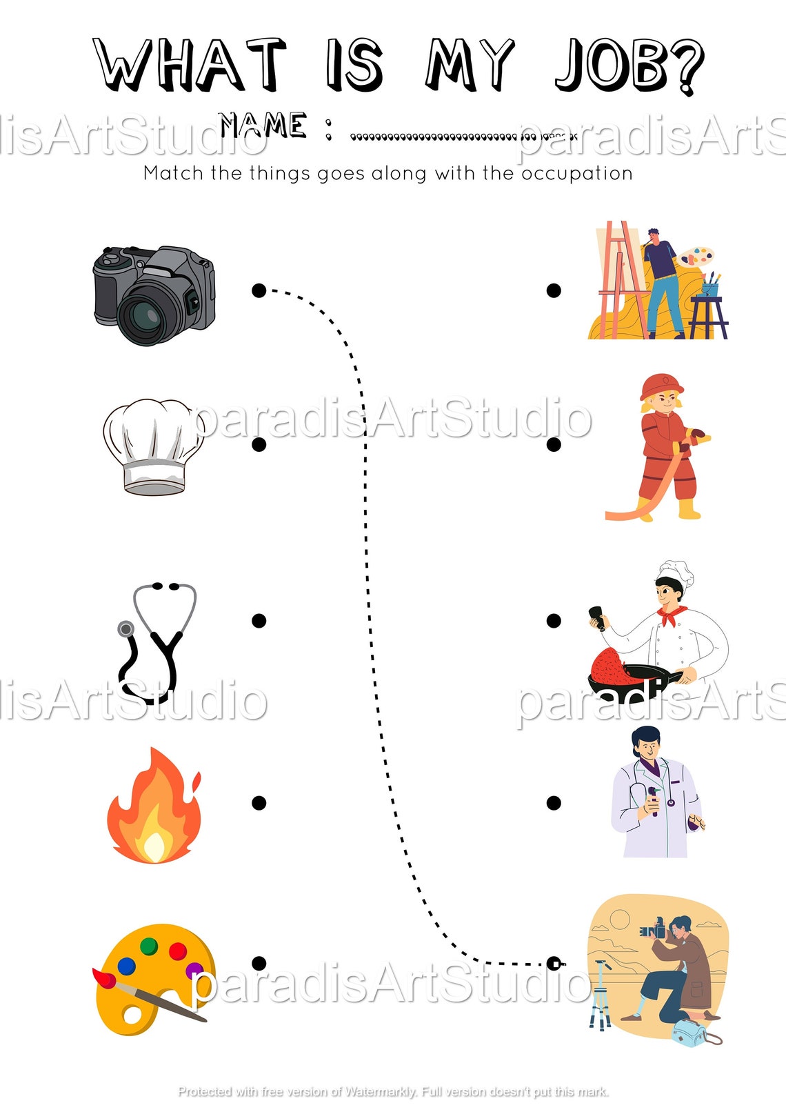 Job Worksheets for Kids, Job Worksheets, Worksheets for Kids, Printable ...