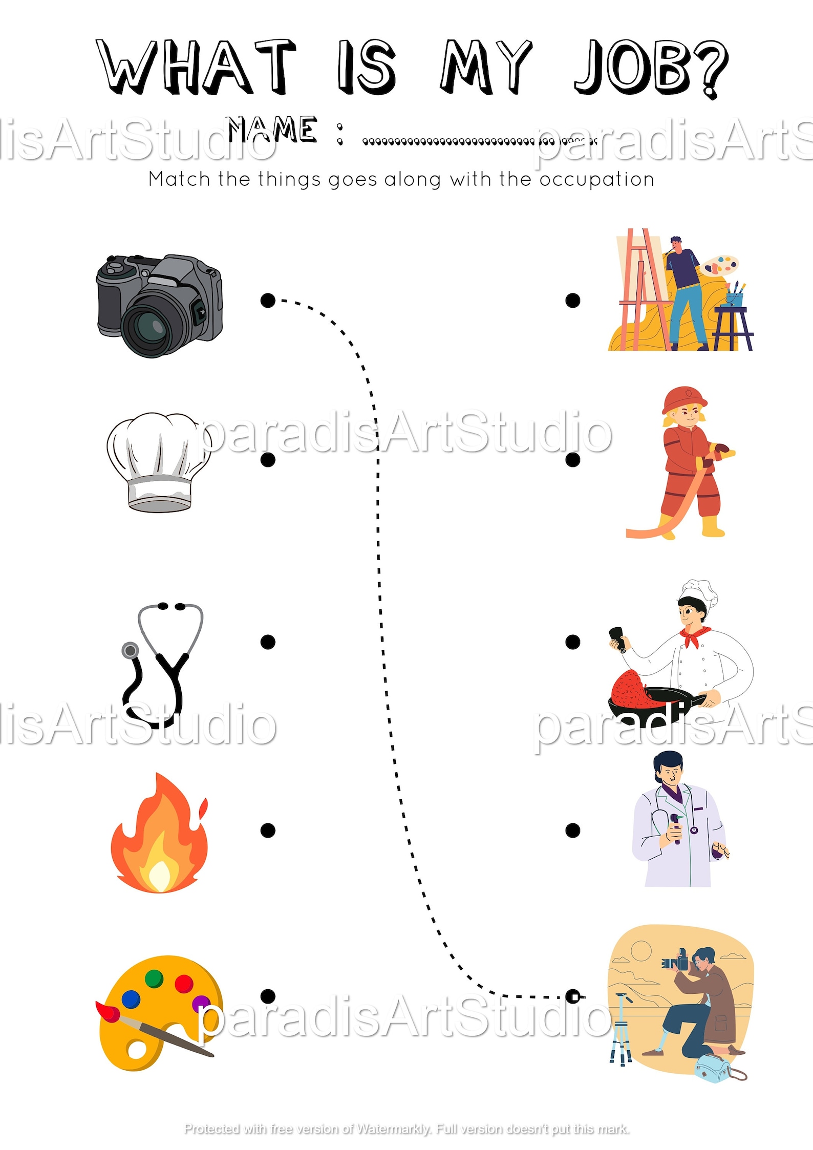 Job Worksheets for Kids, Job Worksheets, Worksheets for Kids, Printable ...