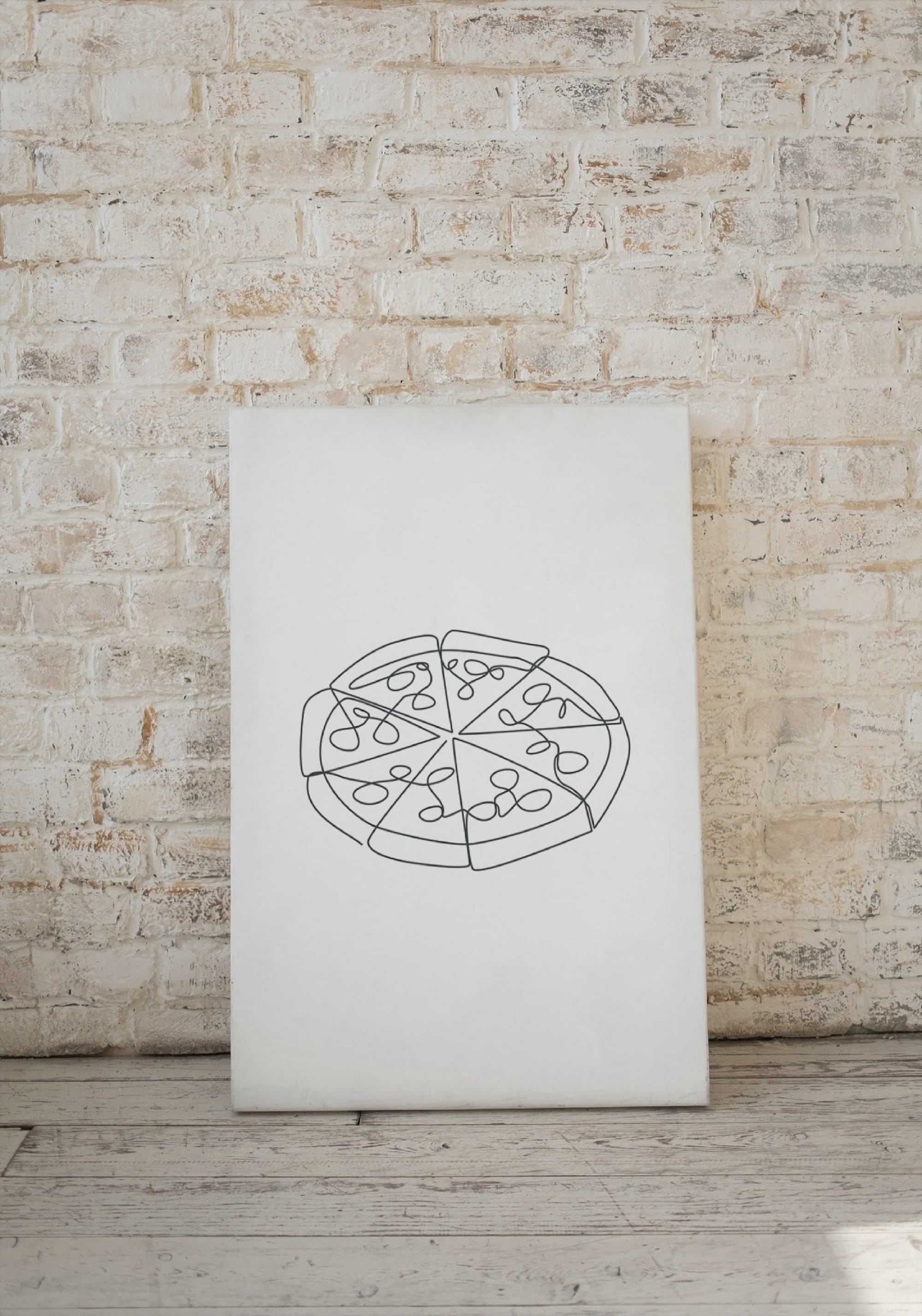 Pizza Line Art Drawing Pizza Line Art Food Line Art Food - Etsy