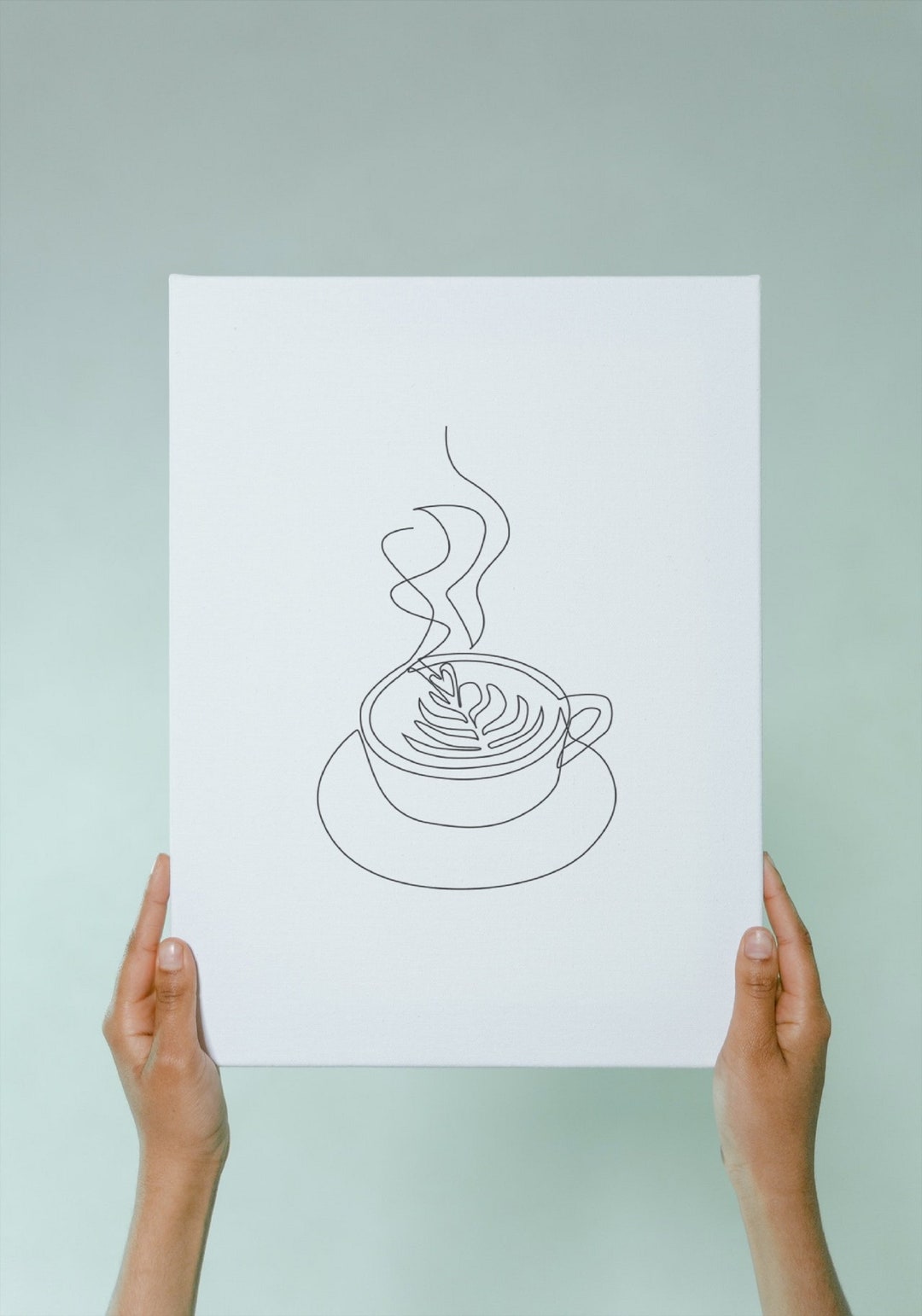 Coffee Line Art Drawing, Coffee Art, Coffee Print, Coffee Single Line ...