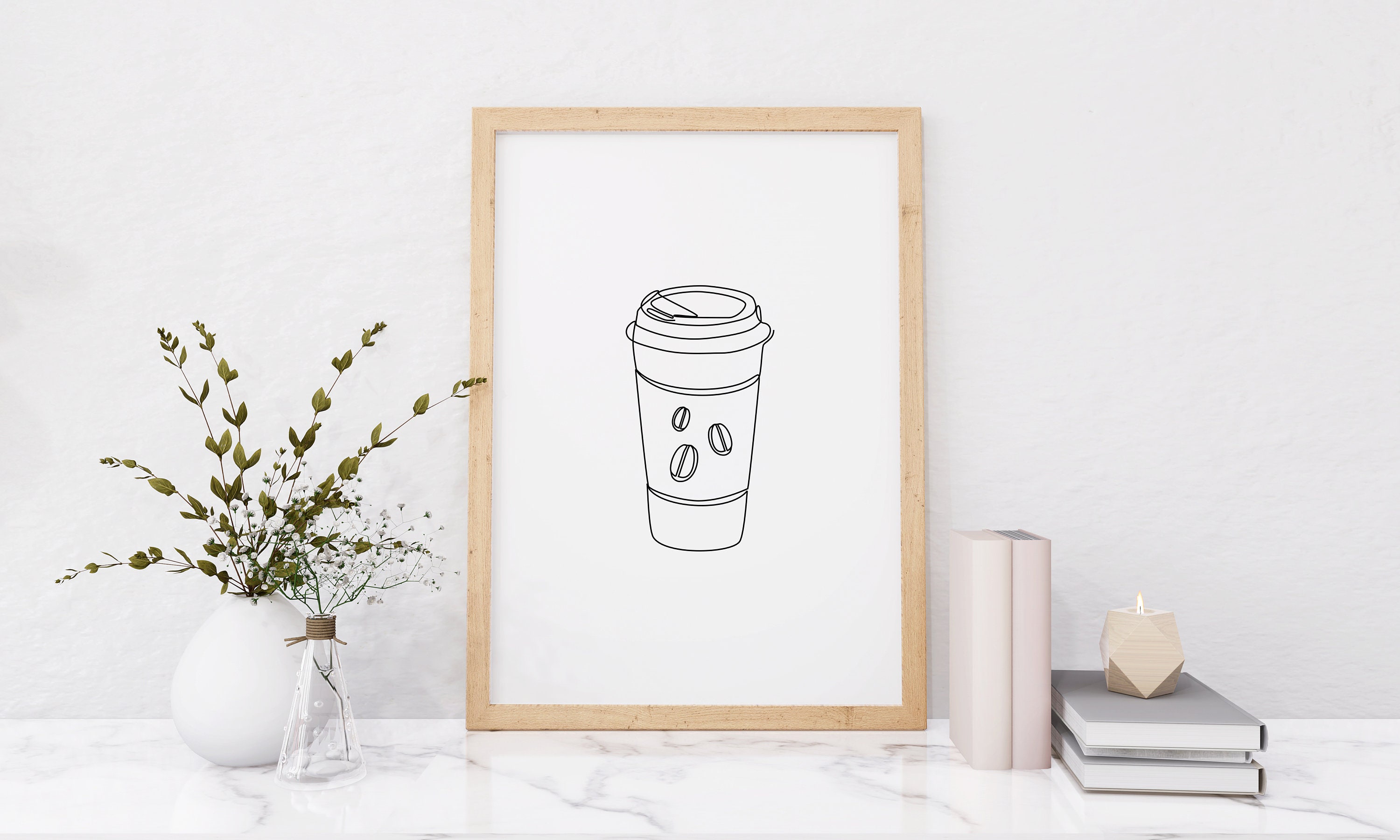 Cup of Coffee Line Art, Coffee Line Art, Food Line Art, Drink Line ...