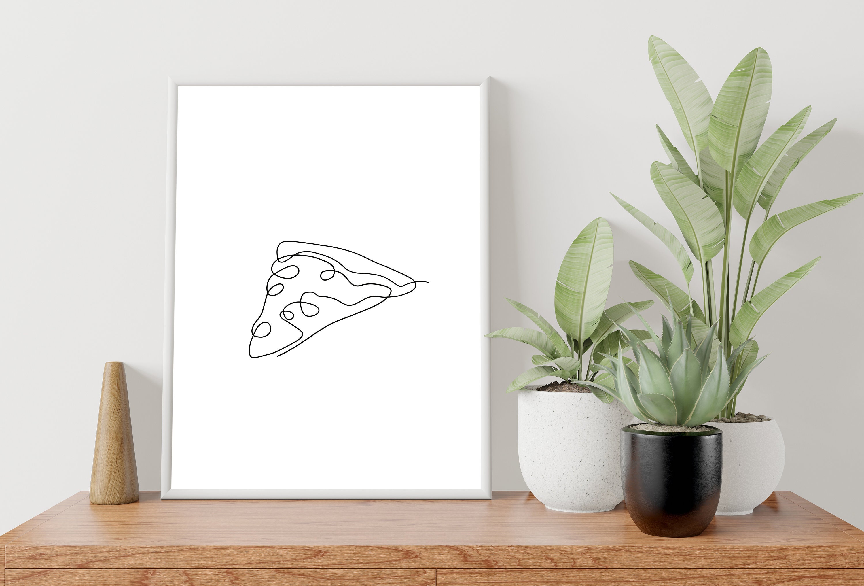 Pizza Line Drawing Pizza Line Art Food Line Art Food Line - Etsy