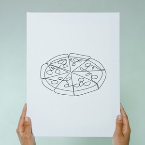 Pizza Line Art Drawing Pizza Line Art Food Line Art Food - Etsy