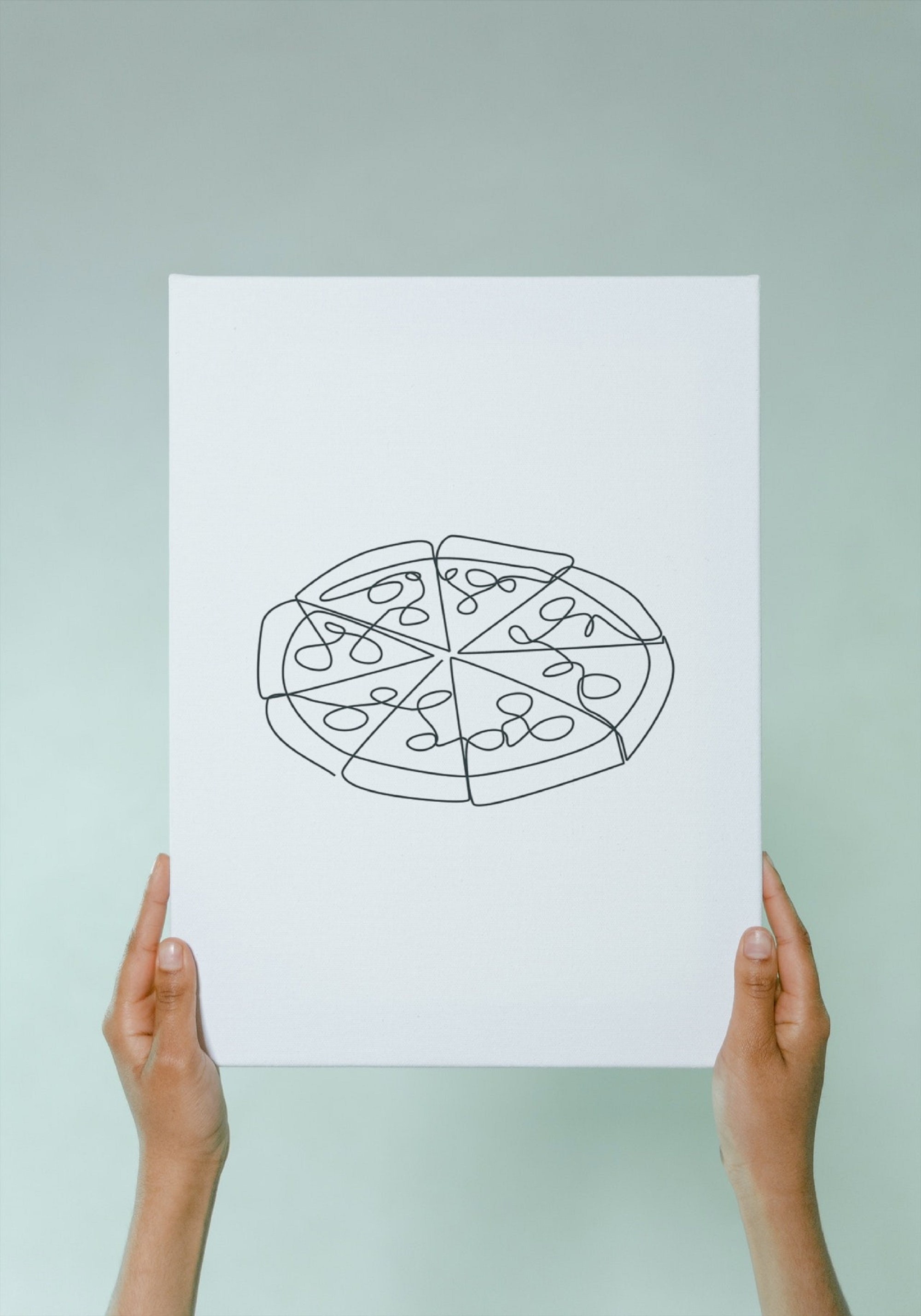 Pizza Line Art Drawing Pizza Line Art Food Line Art Food - Etsy