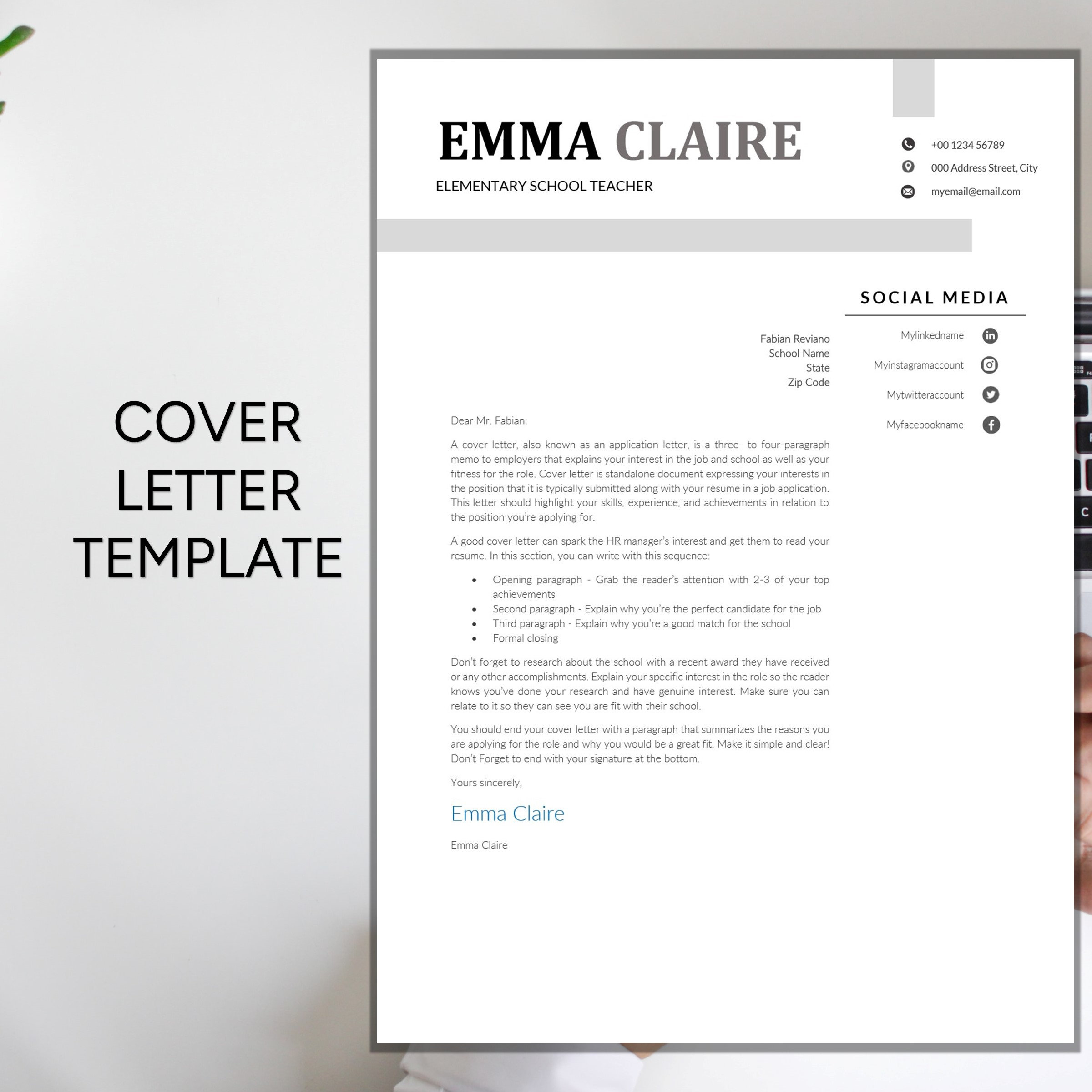 Teacher Cv Template, Cv Template, Teaching Resume, Teacher Resume Word ...