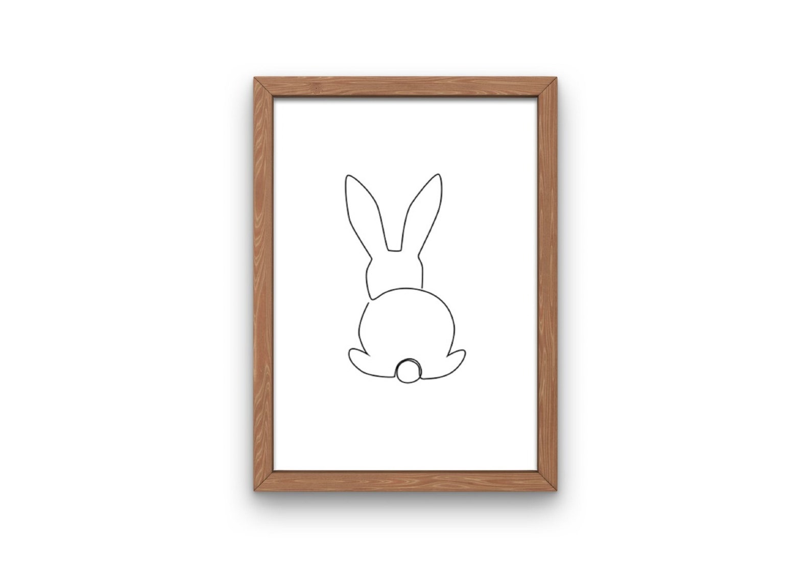 Rabbit Line Art Printable, Rabbit Simple Line, Rabbit Line Art, Rabbit ...