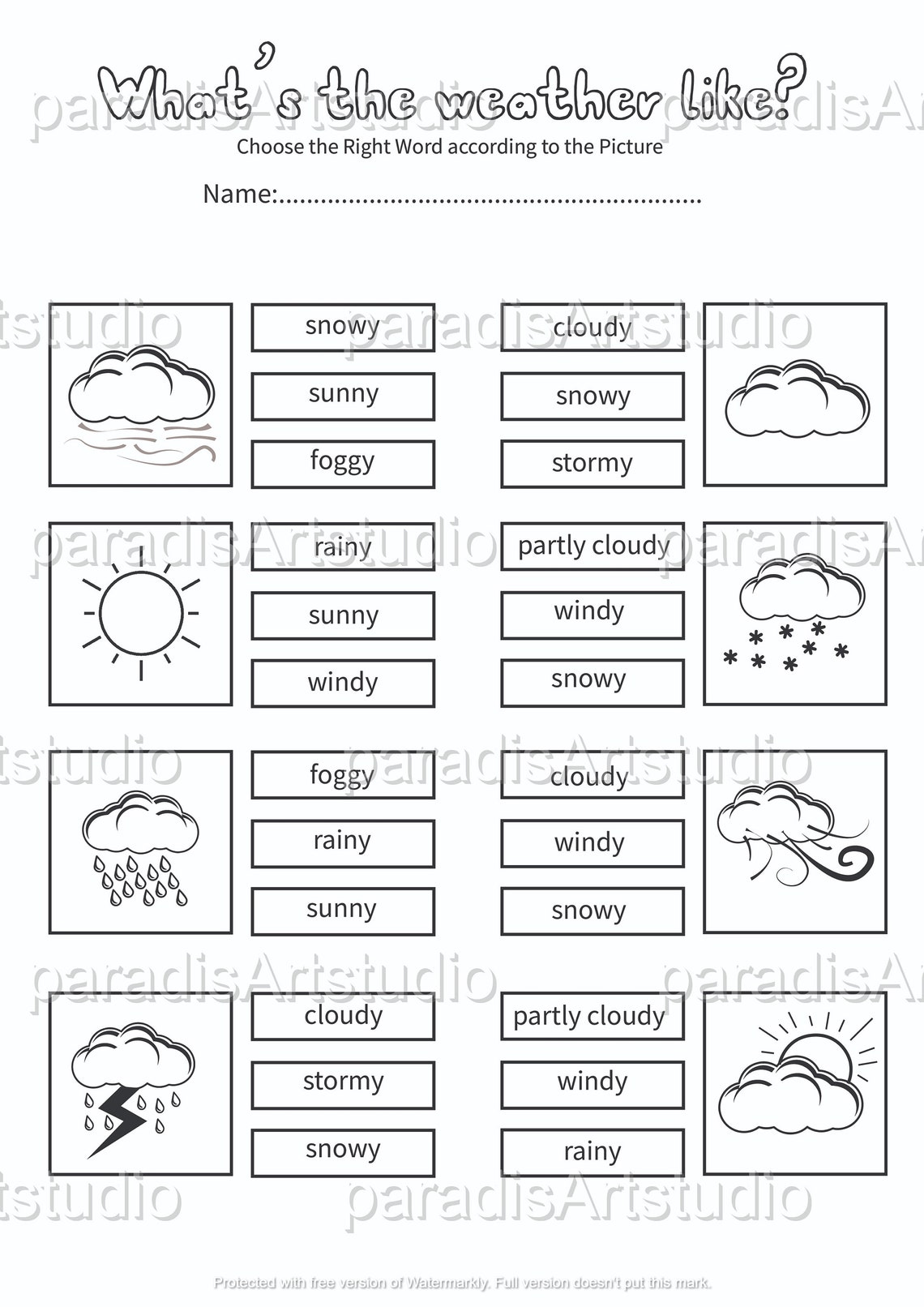 Weather Worksheets for Kids, Worksheet for Kids, Preschool Worksheets ...