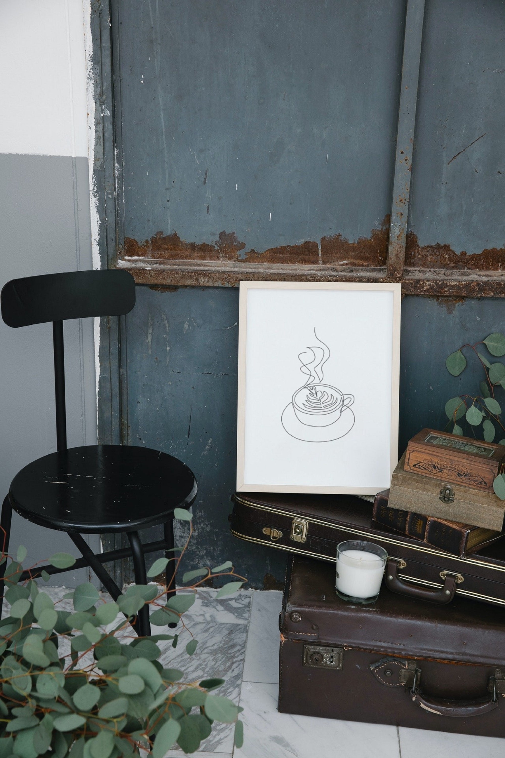 Coffee Line Art Drawing, Coffee Art, Coffee Print, Coffee Single Line ...