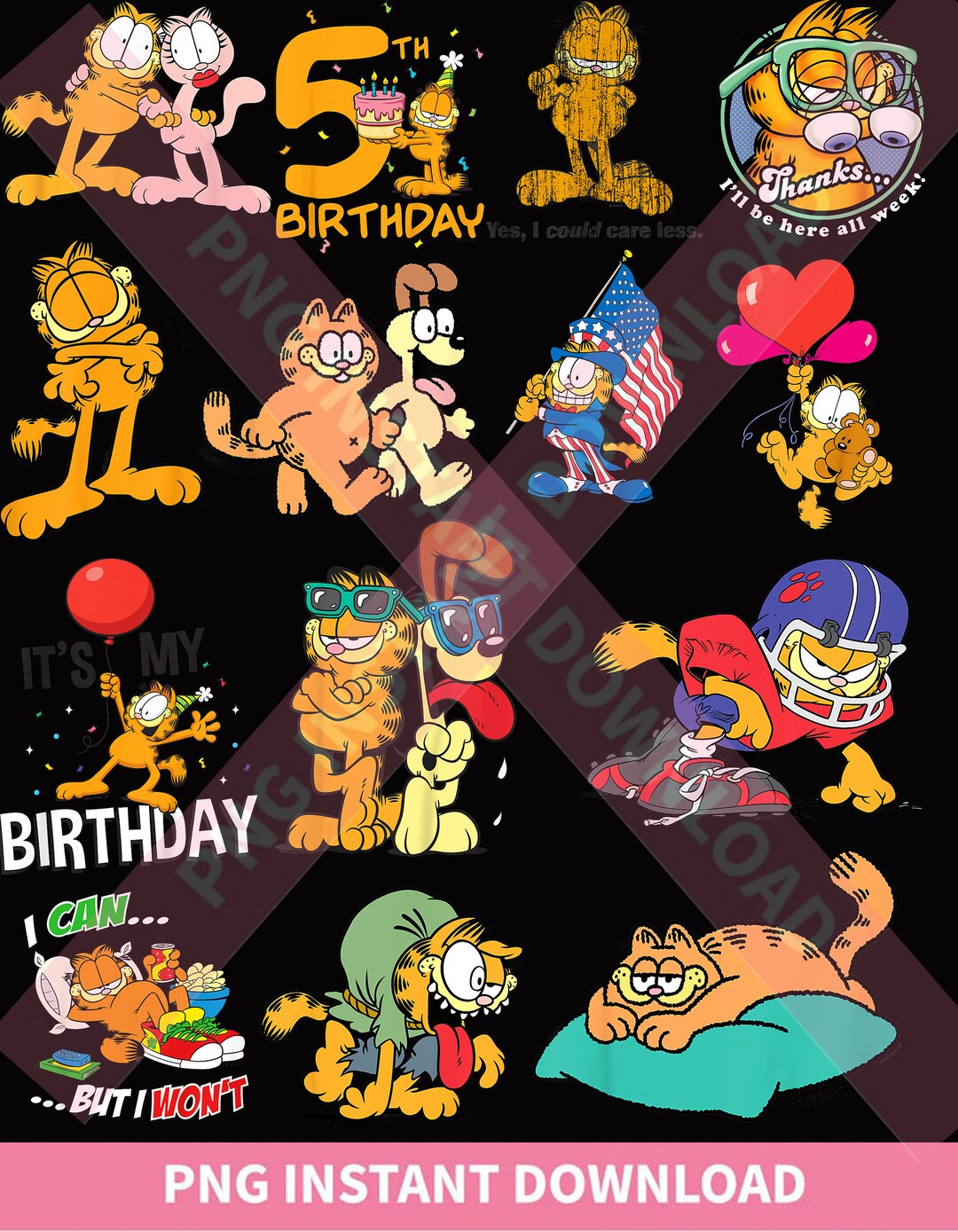 24 Garfield Svg, Garfield Bundle Svg, Garfield Clipart, Svg Files for ...