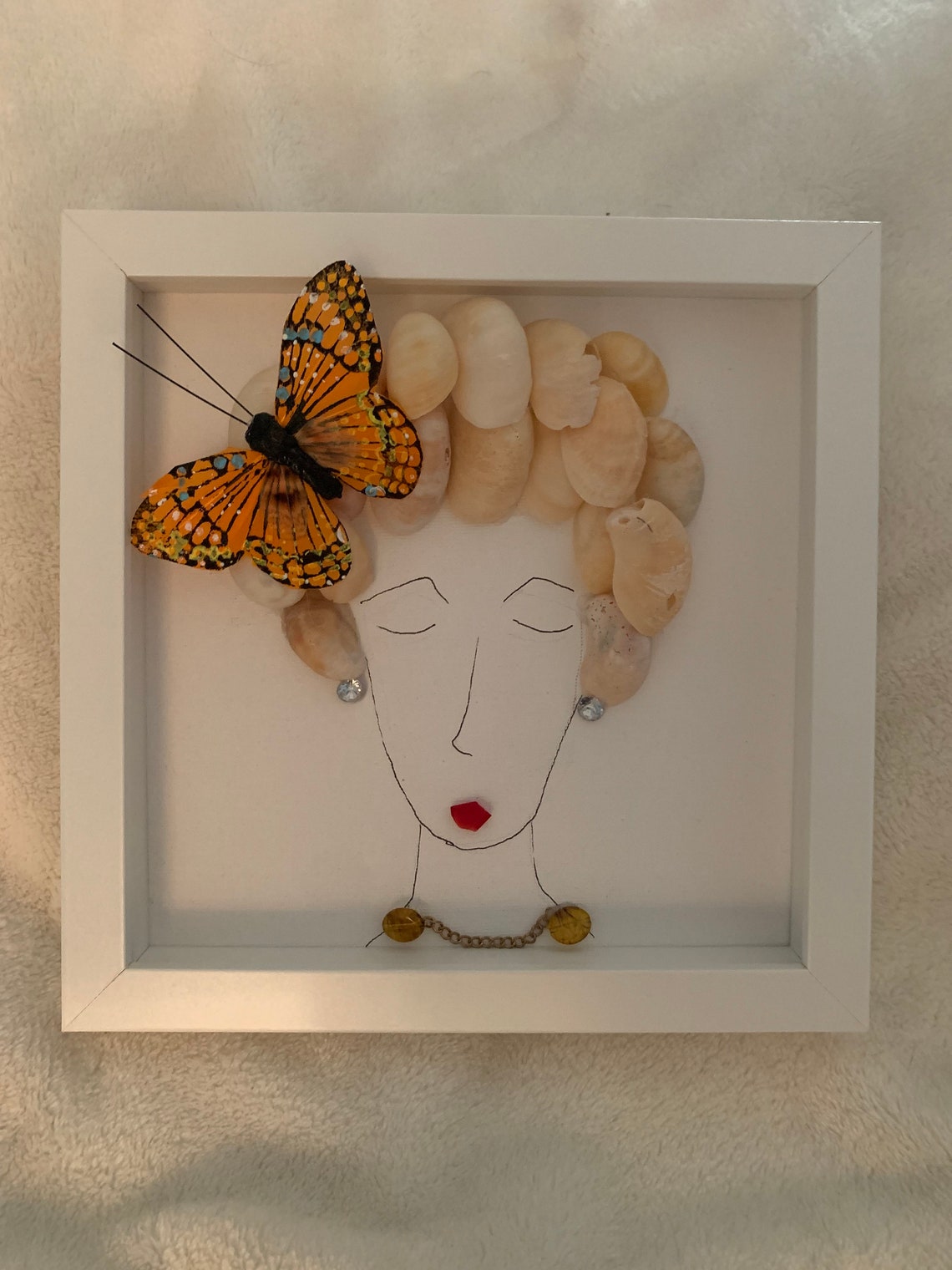 3D Seashell Lady/nautical Dame/aristocrats/boss Lady/english - Etsy